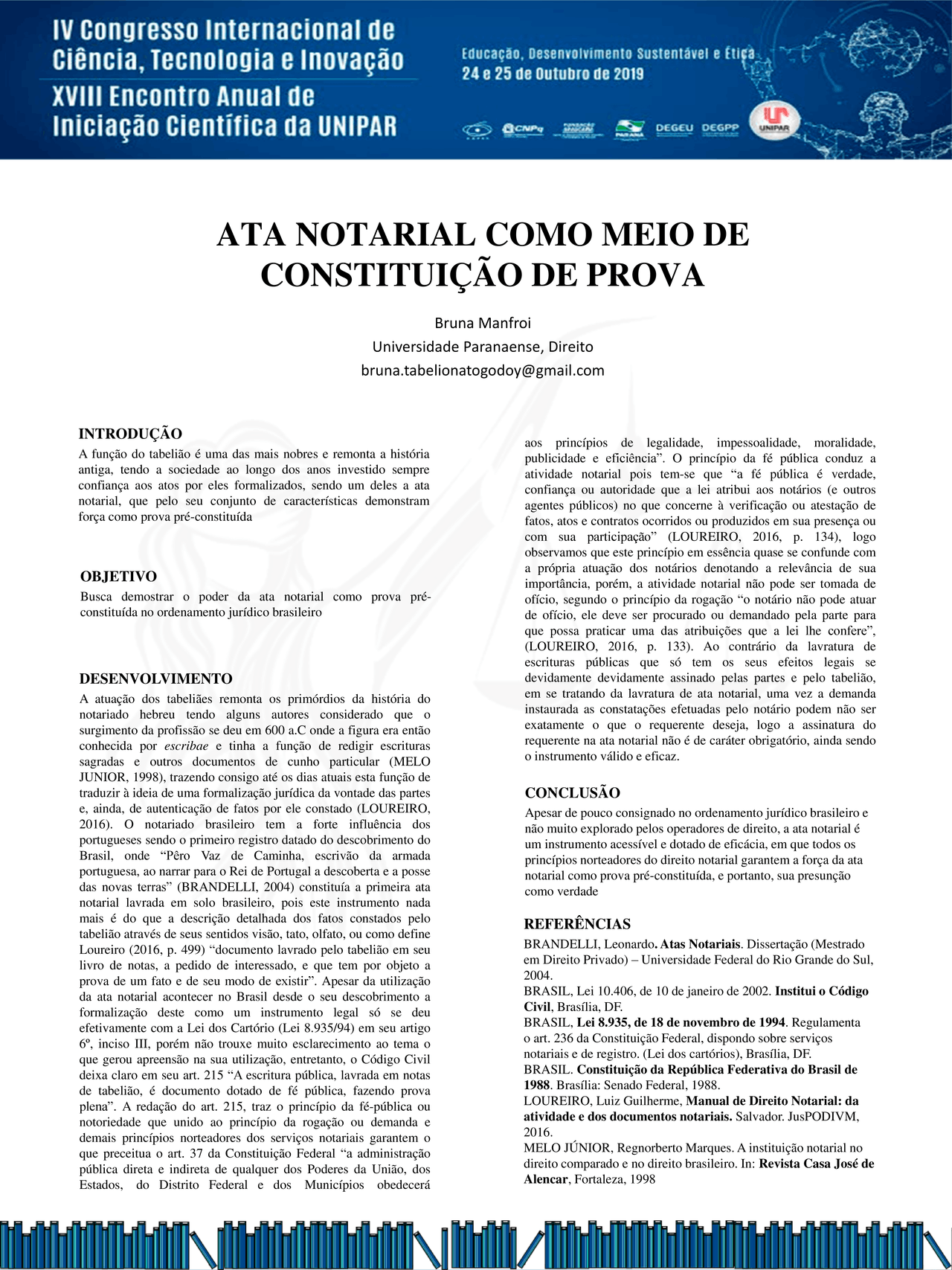 Ata Notarial como meio de constituição de prova - Docsity