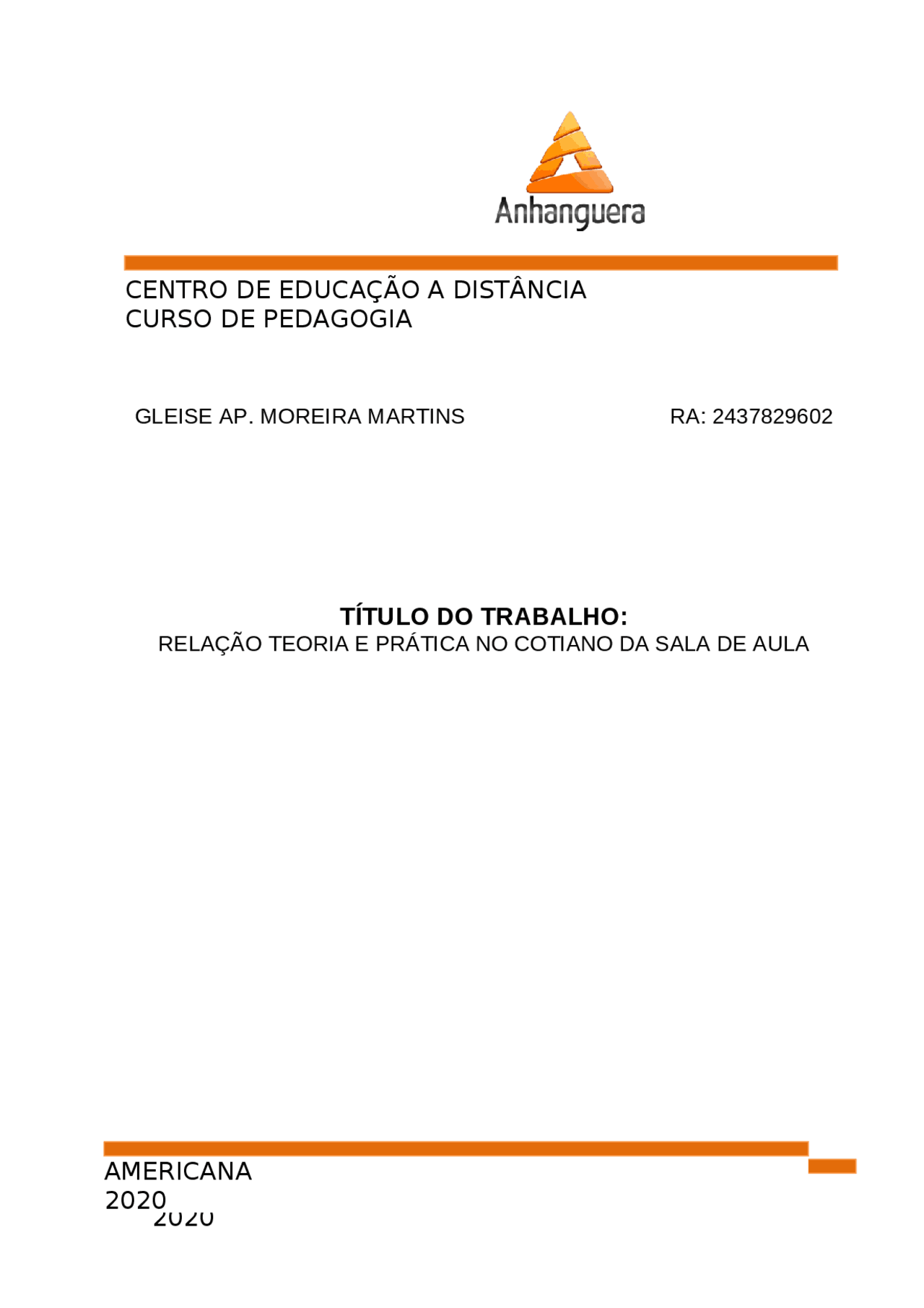 Portifólio Relação E Teoria Docsity
