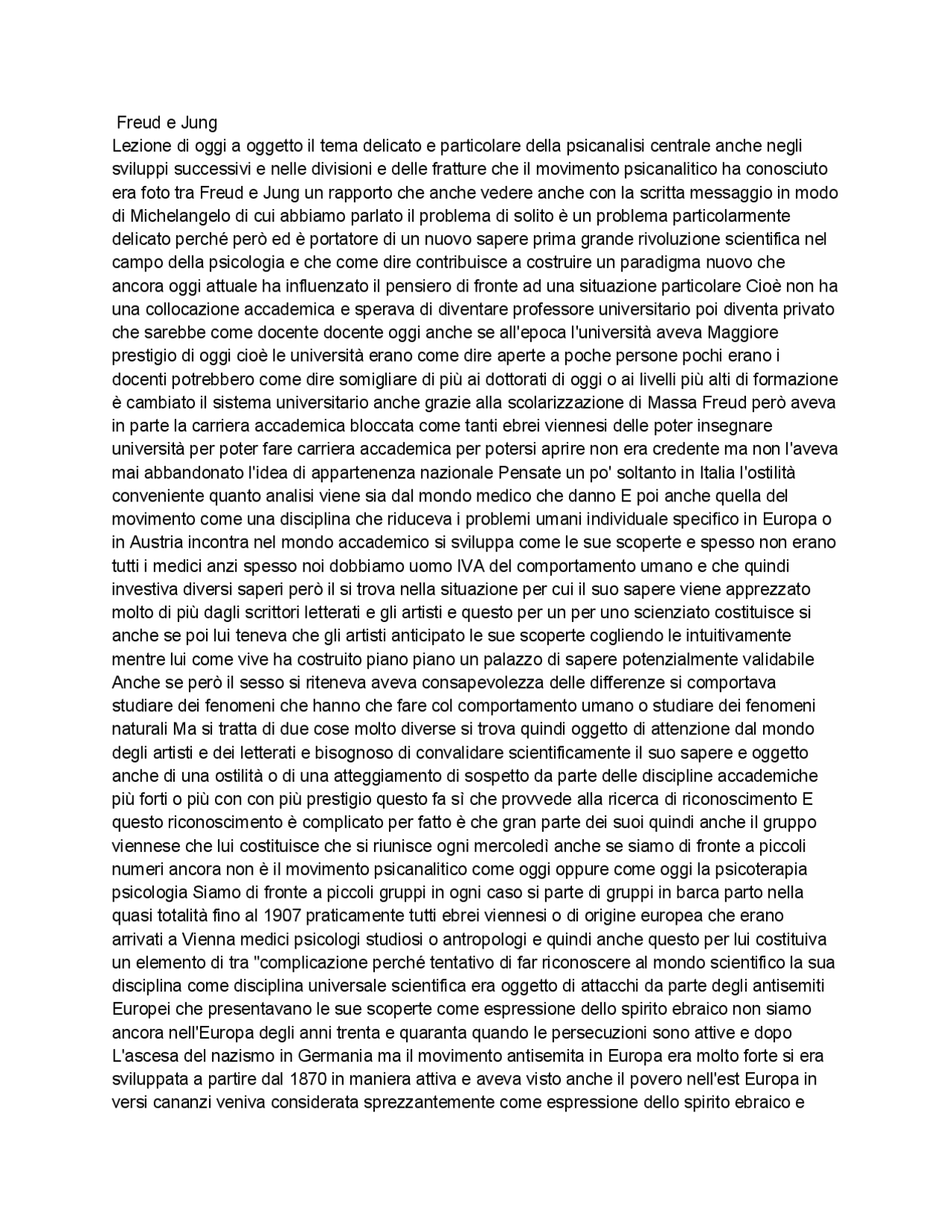 Freud E Jung Appunti Docsity