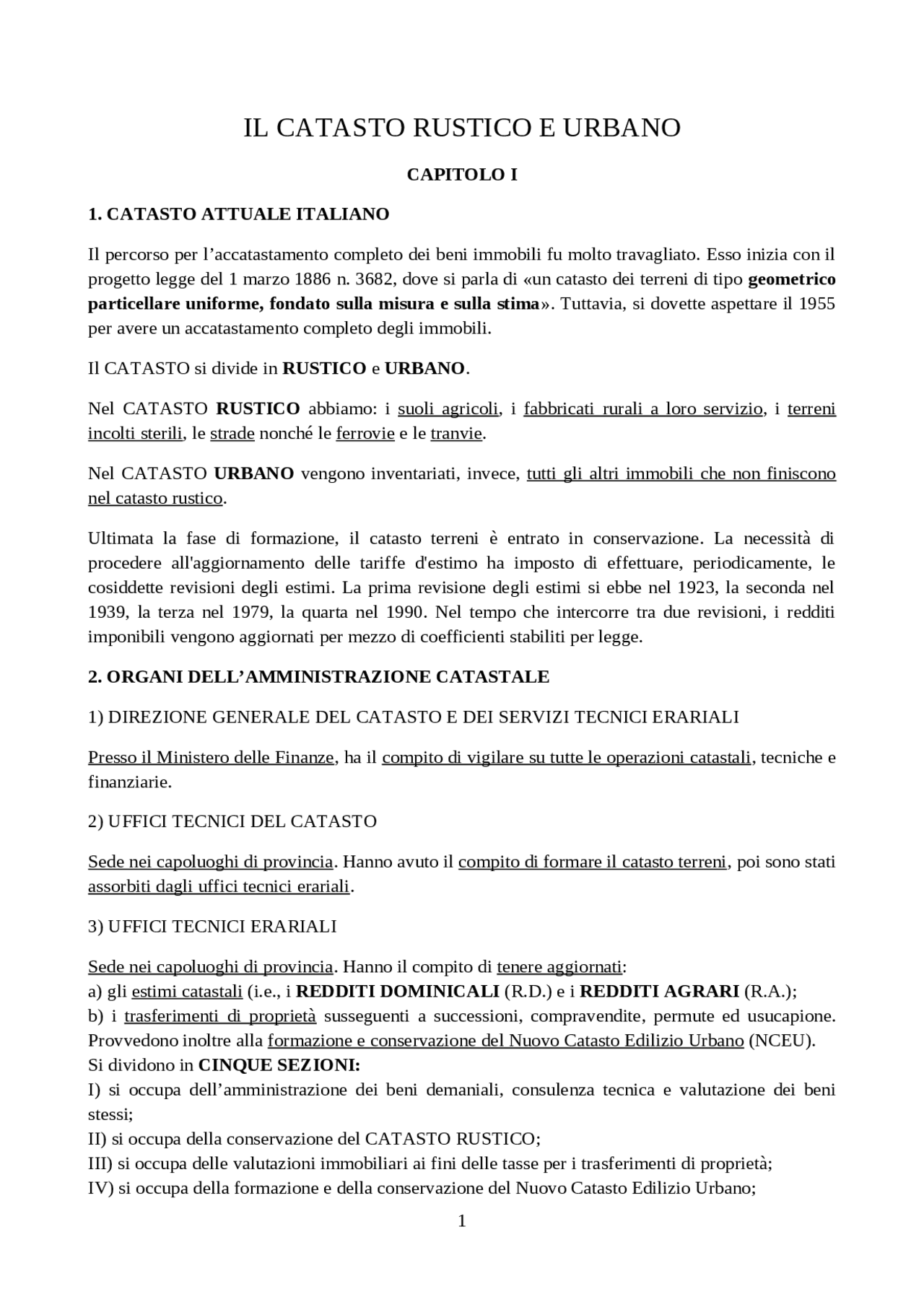 Panecaldo - Catasto rustico ed urbano (ed. Buffetti 1976) - Docsity