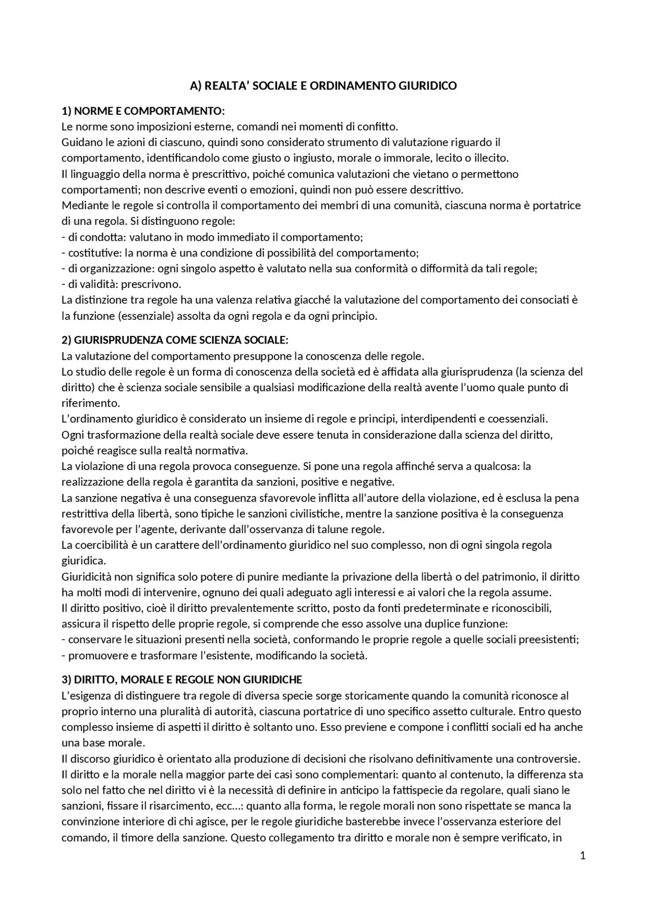 Riassunti Diritto Progredito Docsity