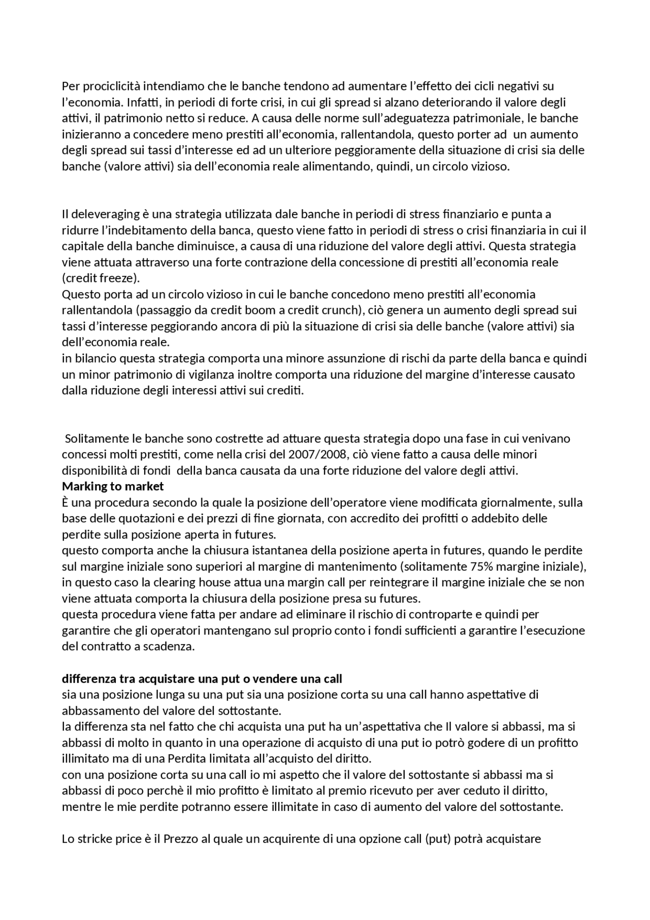 Appunti Intermediari Prof Previtali Appunti Di Economia Degli