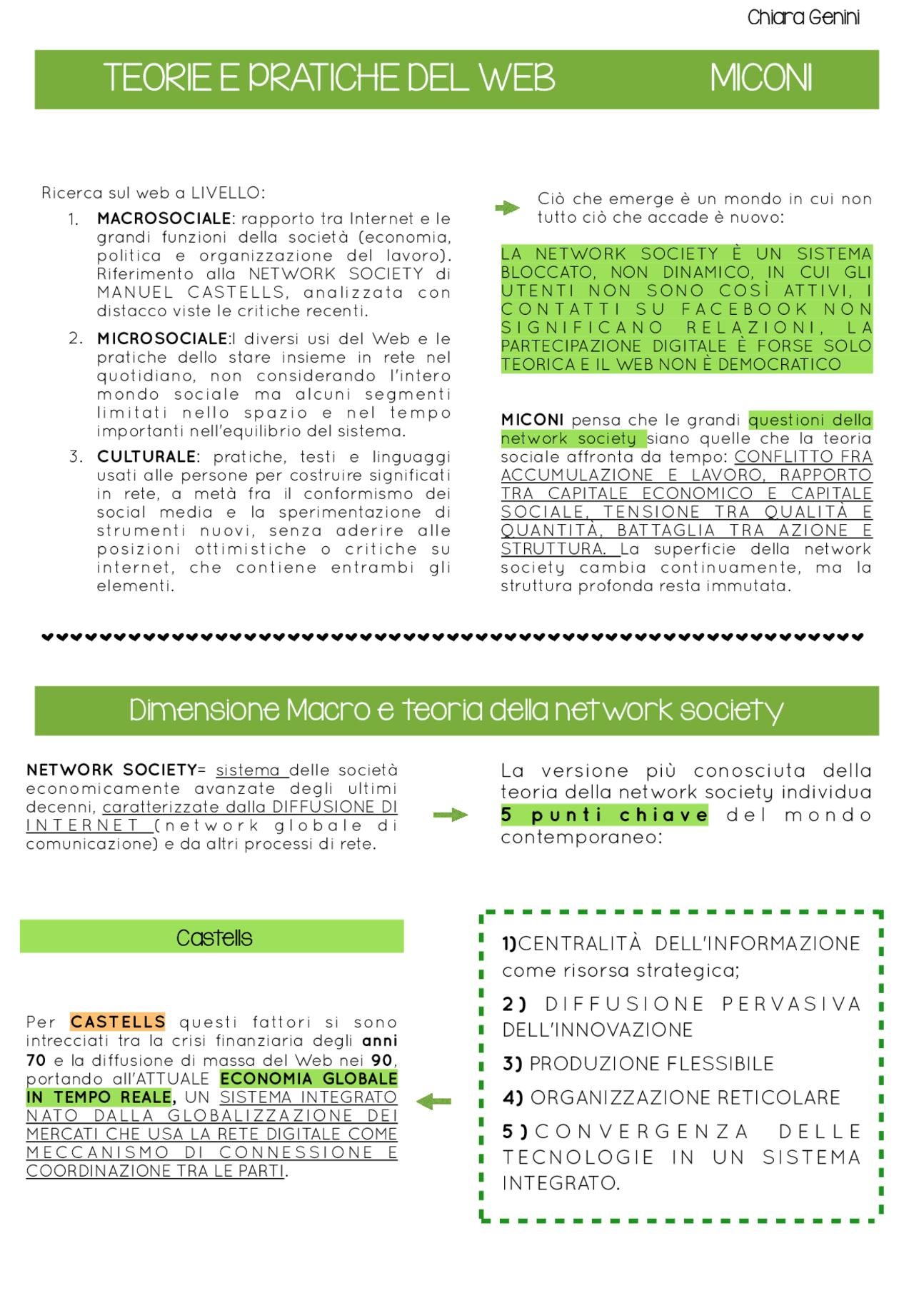 Riassunto Di Teorie E Pratiche Del Web Miconi Cmp Iulm Docsity