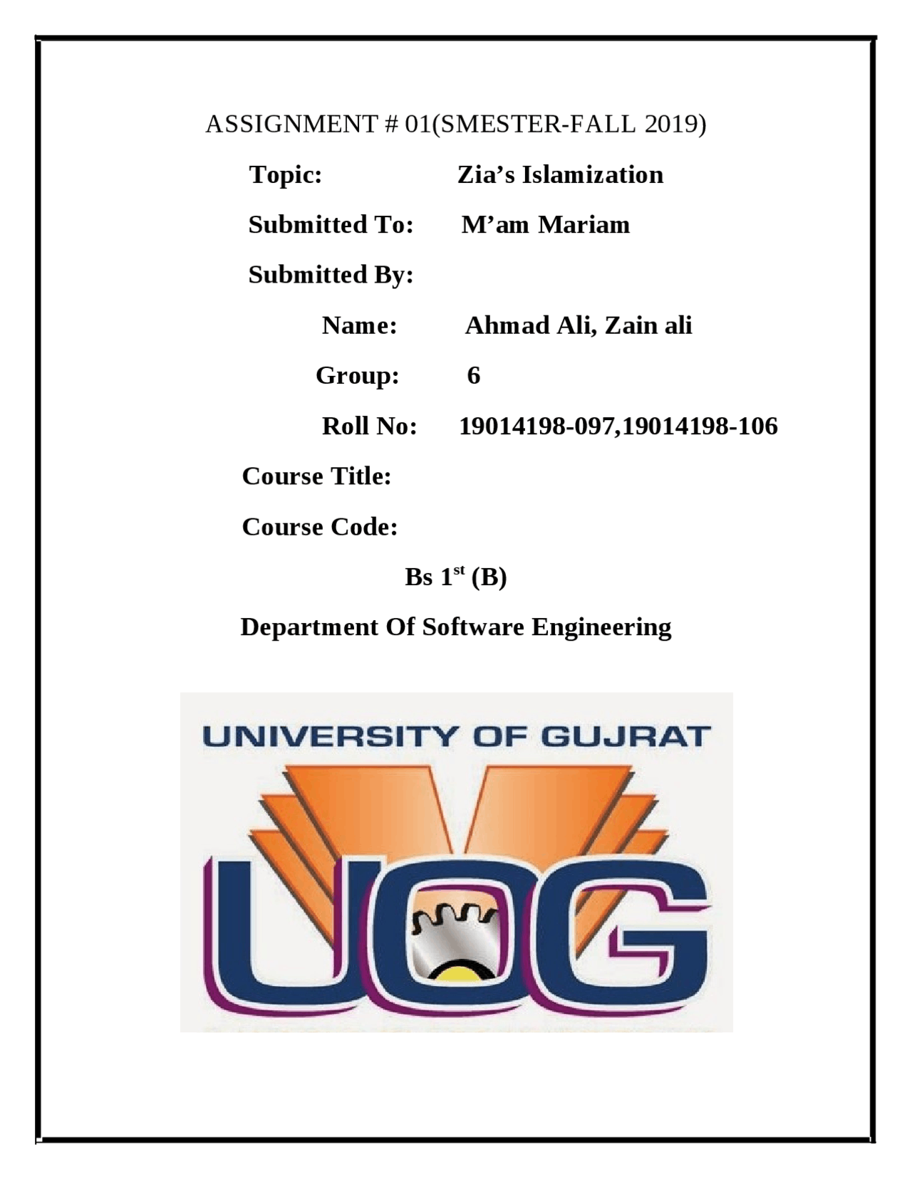 Zia ul haq islamization - Docsity