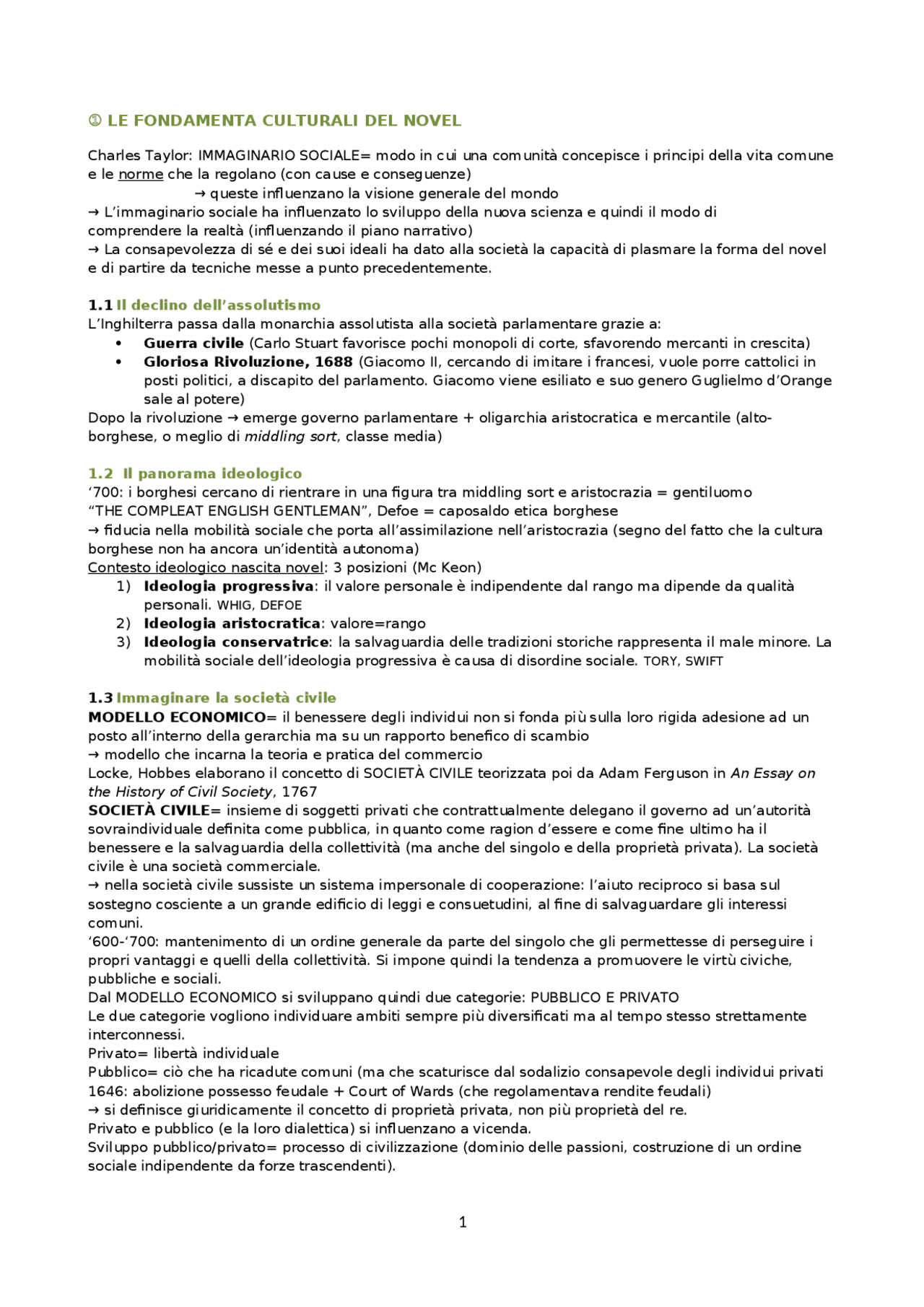 Novel R Capoferro Docsity