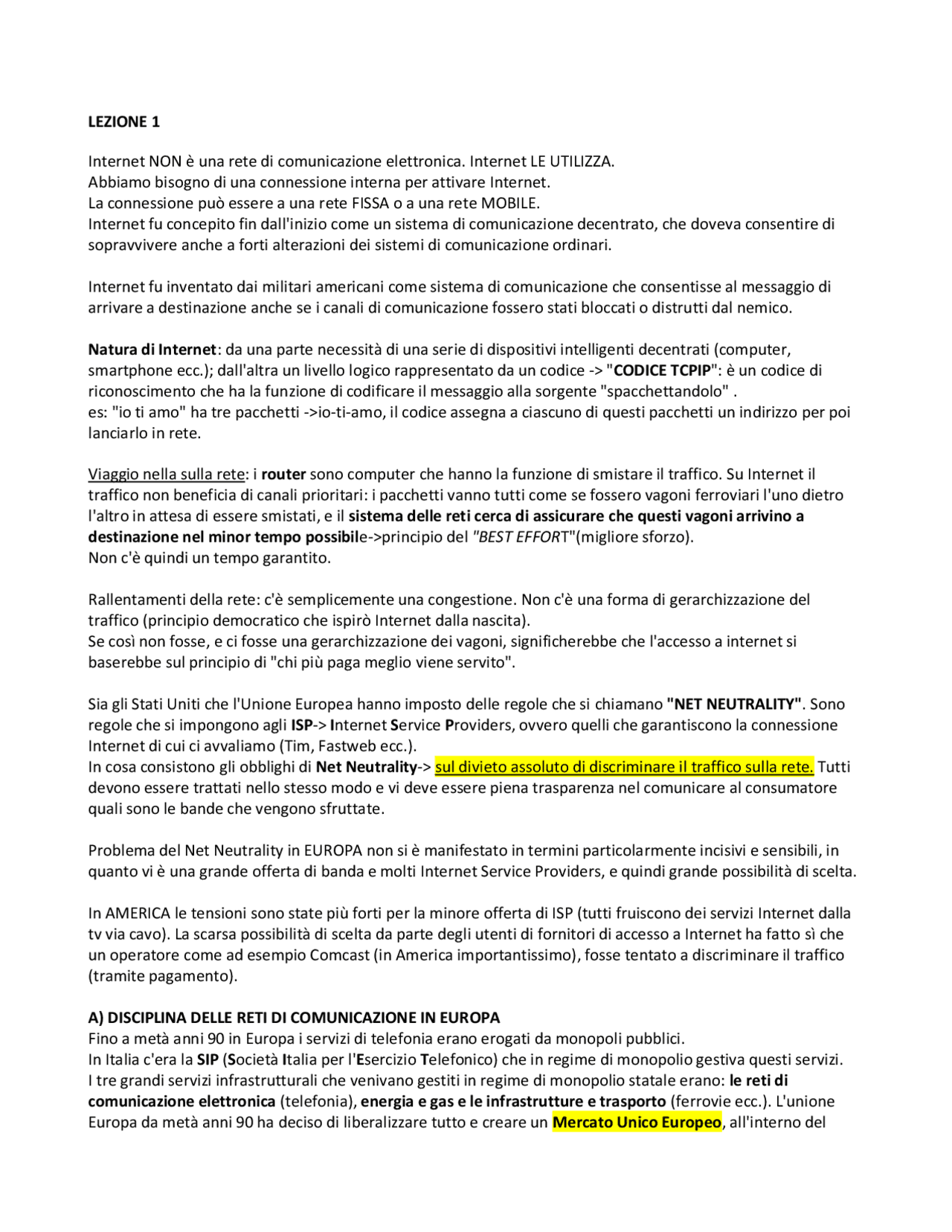 Lezioni Di Diritto Della Comunicazione Docsity