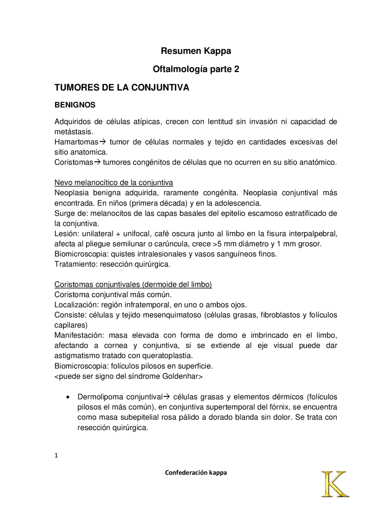 Resumen OftalmologÍa Docsity