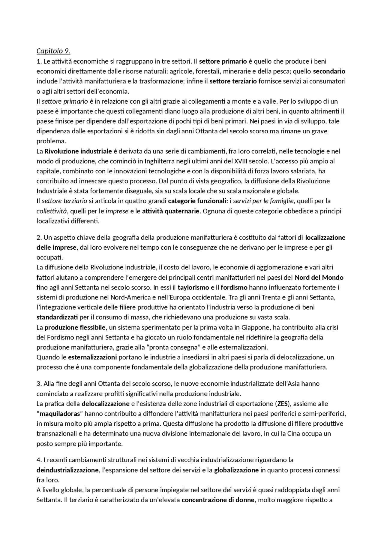Geografia Umana Utet Docsity