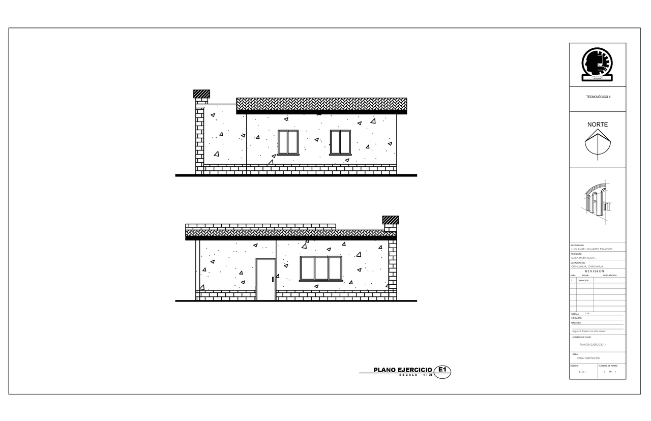 FACHADAS PRINCIPAL Y LATERAL | Guías, Proyectos, Investigaciones de ...