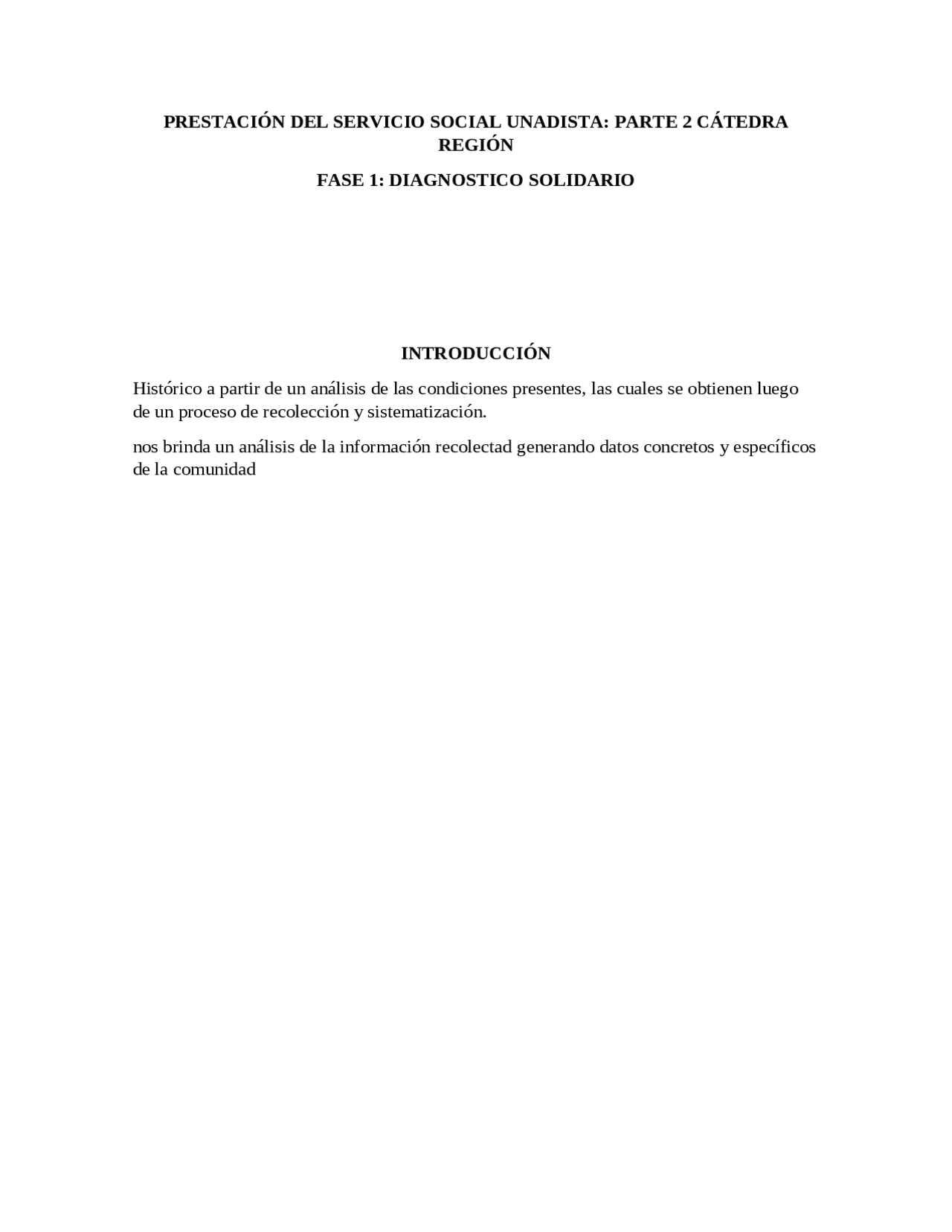Servicio Social De Una Comunidad Docsity