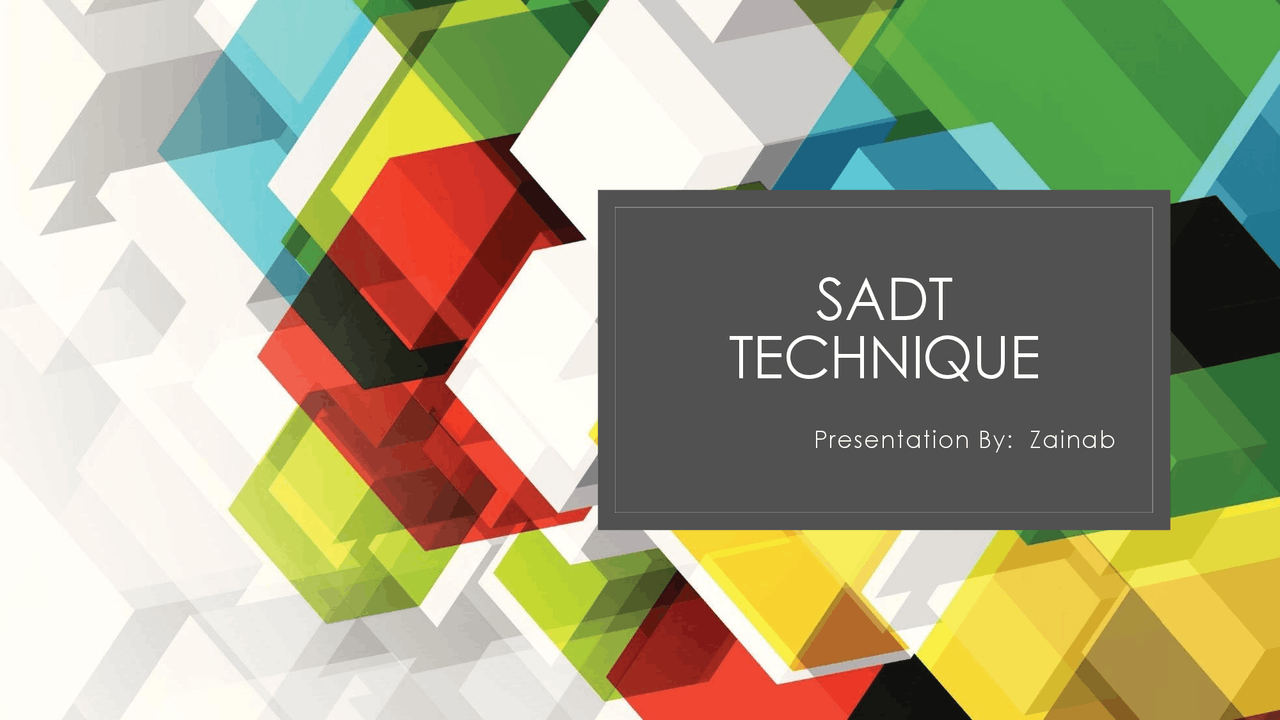 Sadt Structured Analysis And Design Technique Slides Software