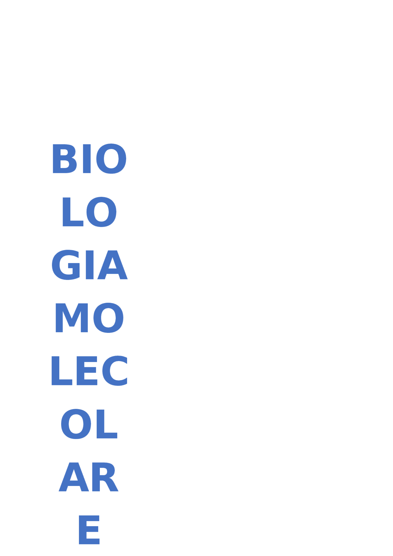 Appunti Di Biologia Molecolare Docsity