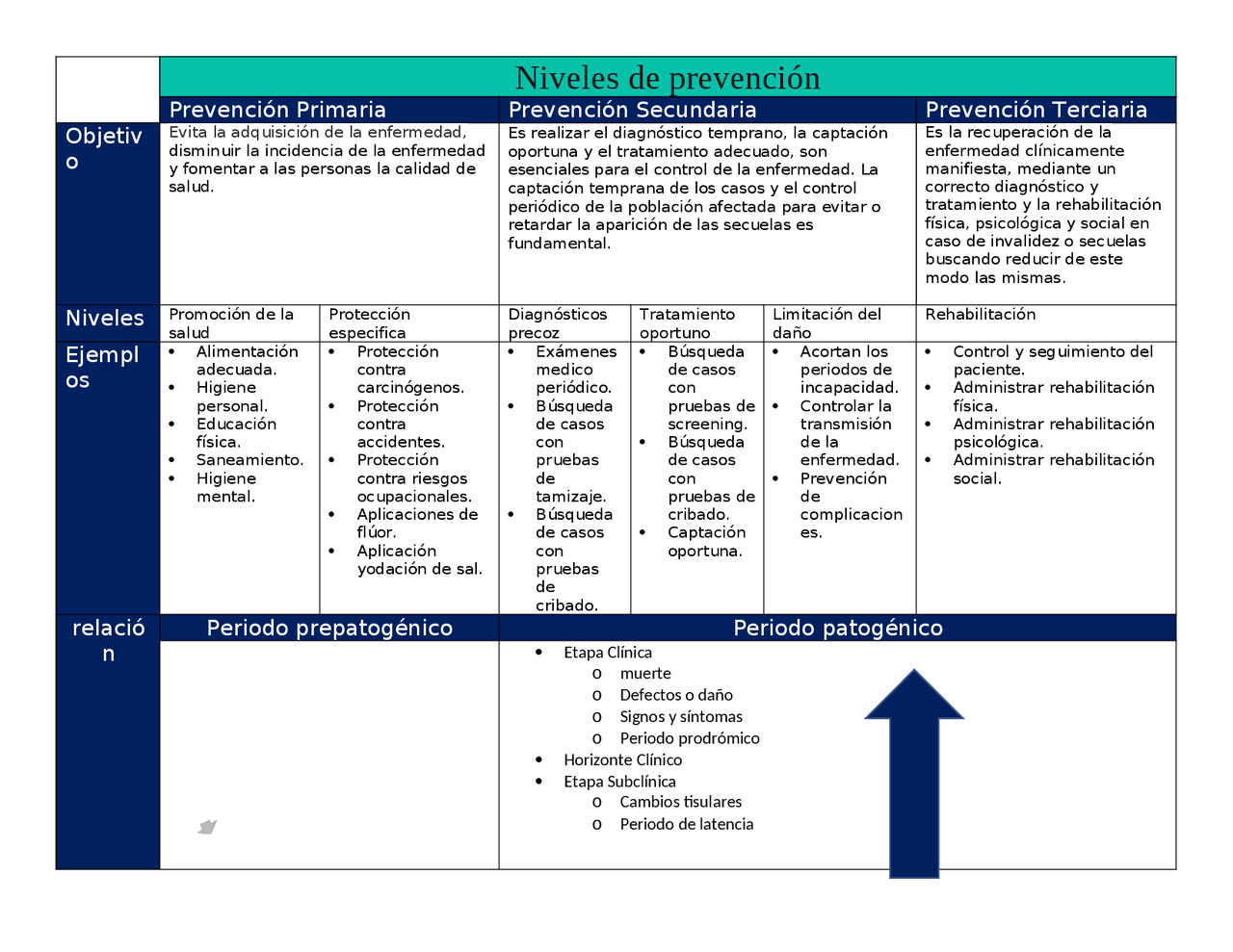 Niveles De Prevencion Docsity