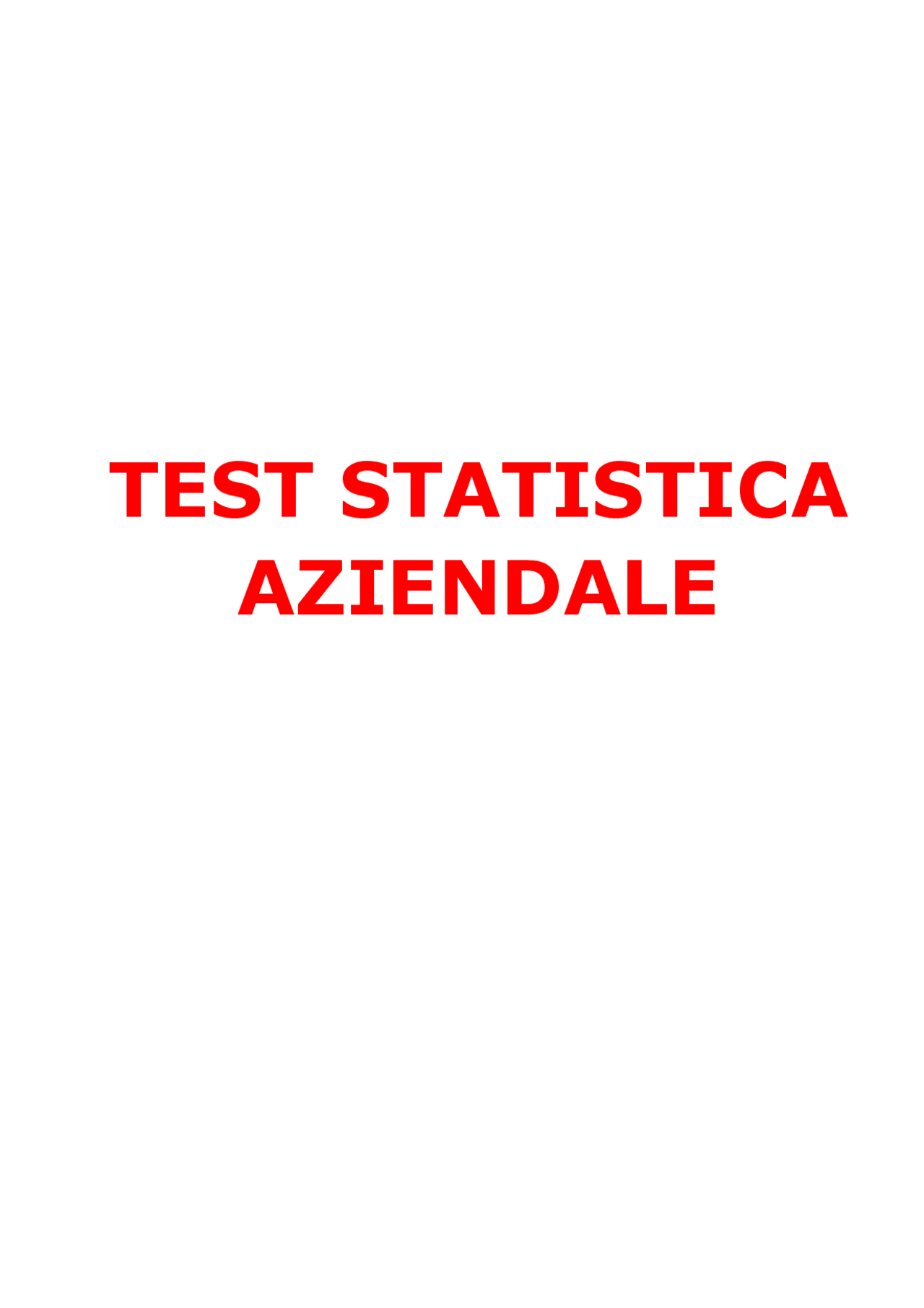Statistica Domande E Risposte Docsity
