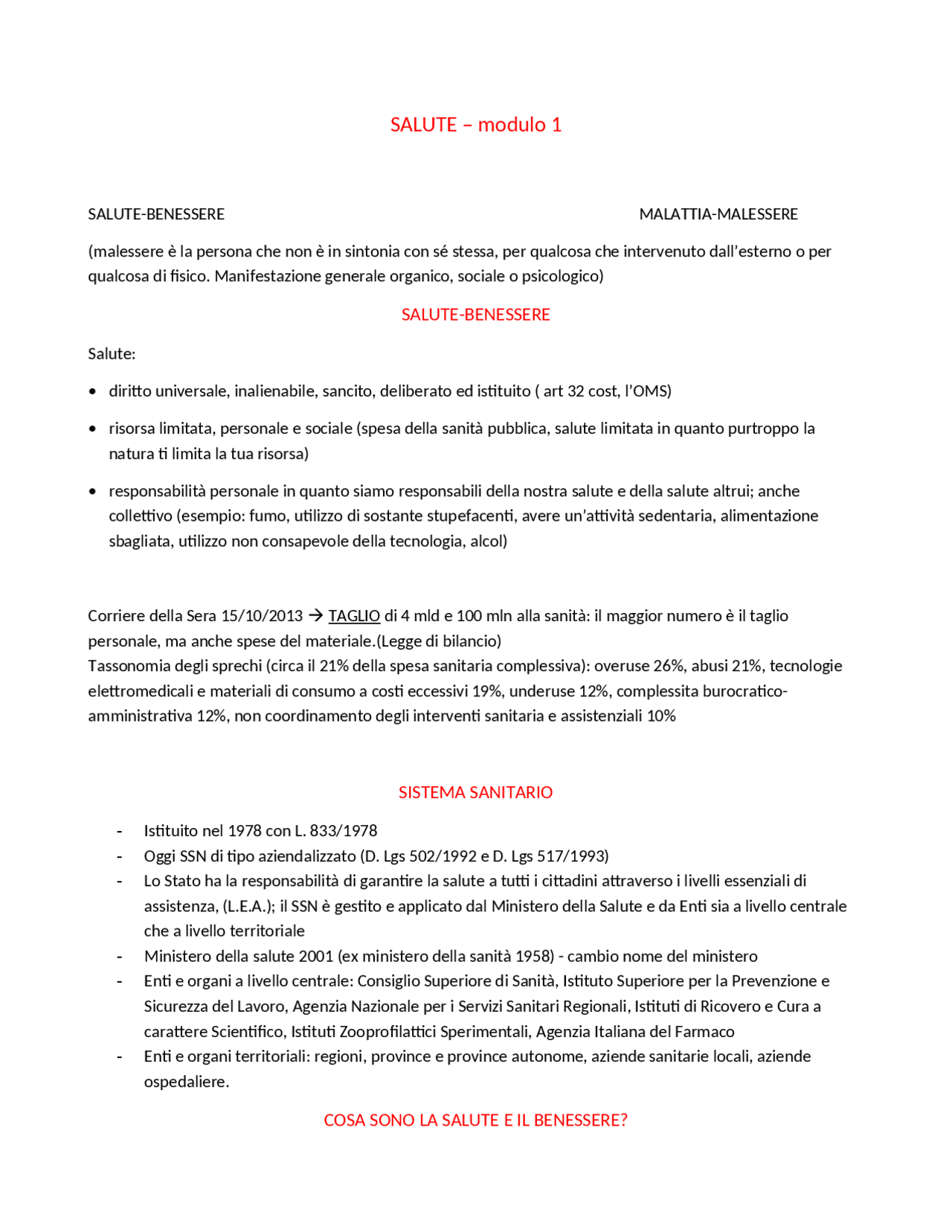 Scienze Infermieristiche Generali Docsity