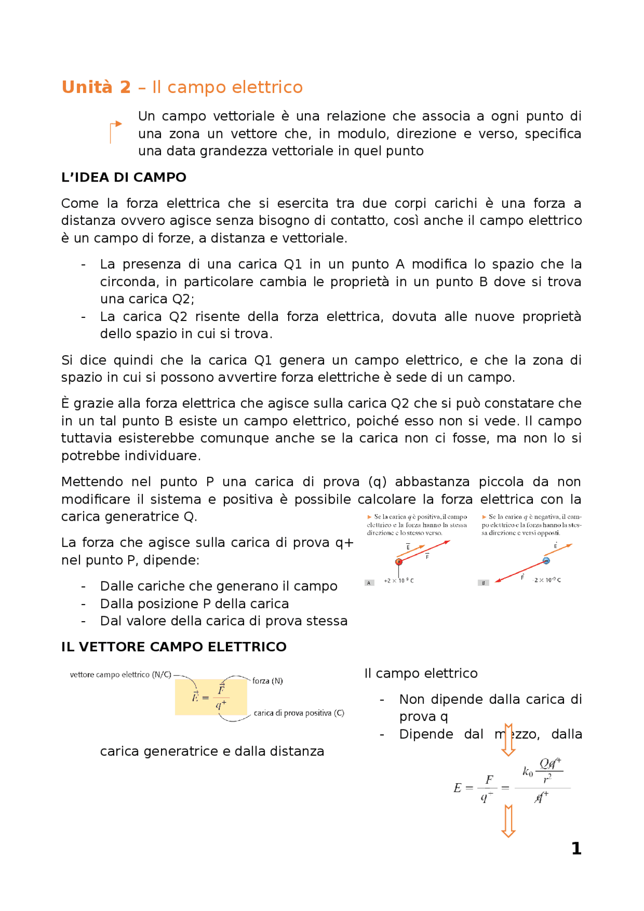 Fisica Fenomeni Di Elettrostatica E Magnetismo Appunti Di Fisica