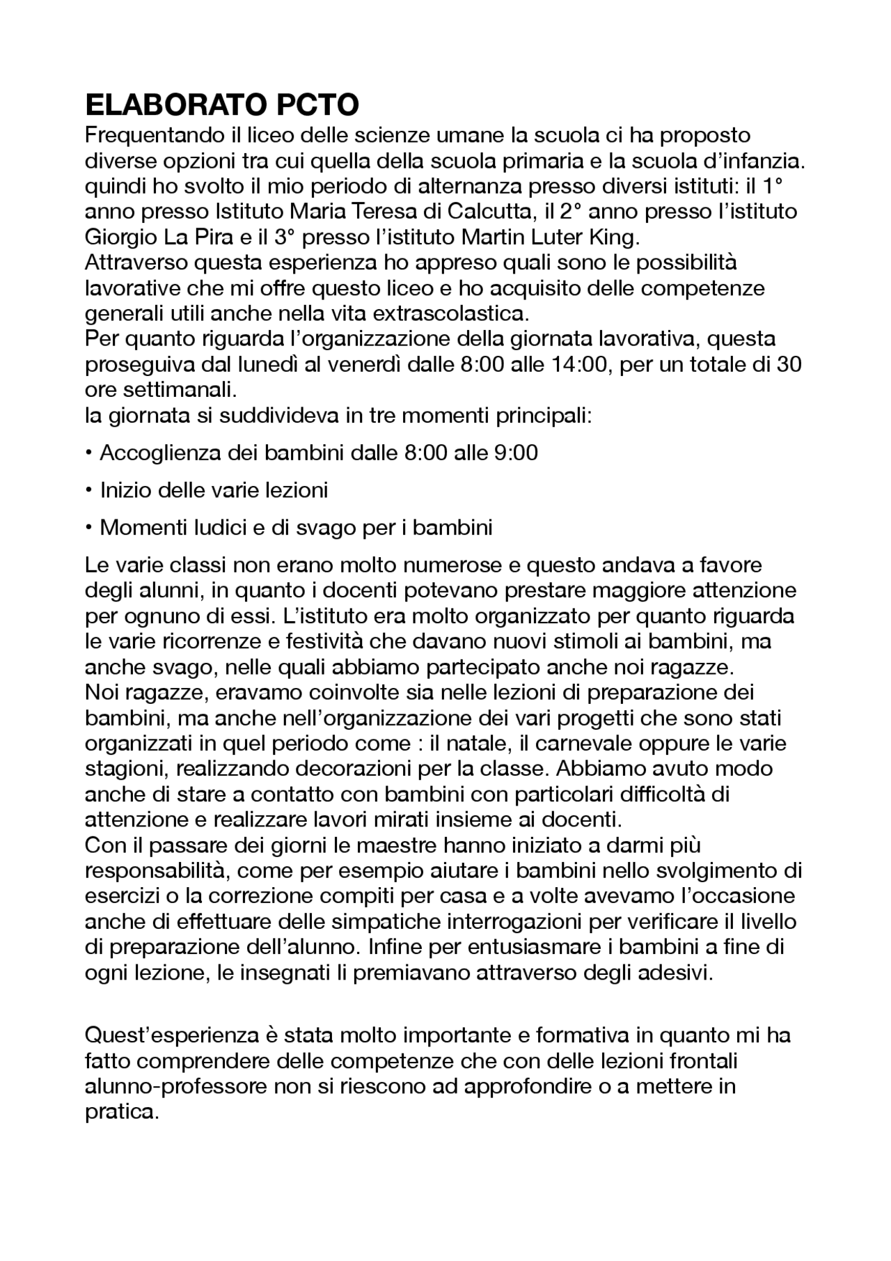 Pcto2020 Scienze Umane Prove Svolte Di Maturità Di Scienze Umane