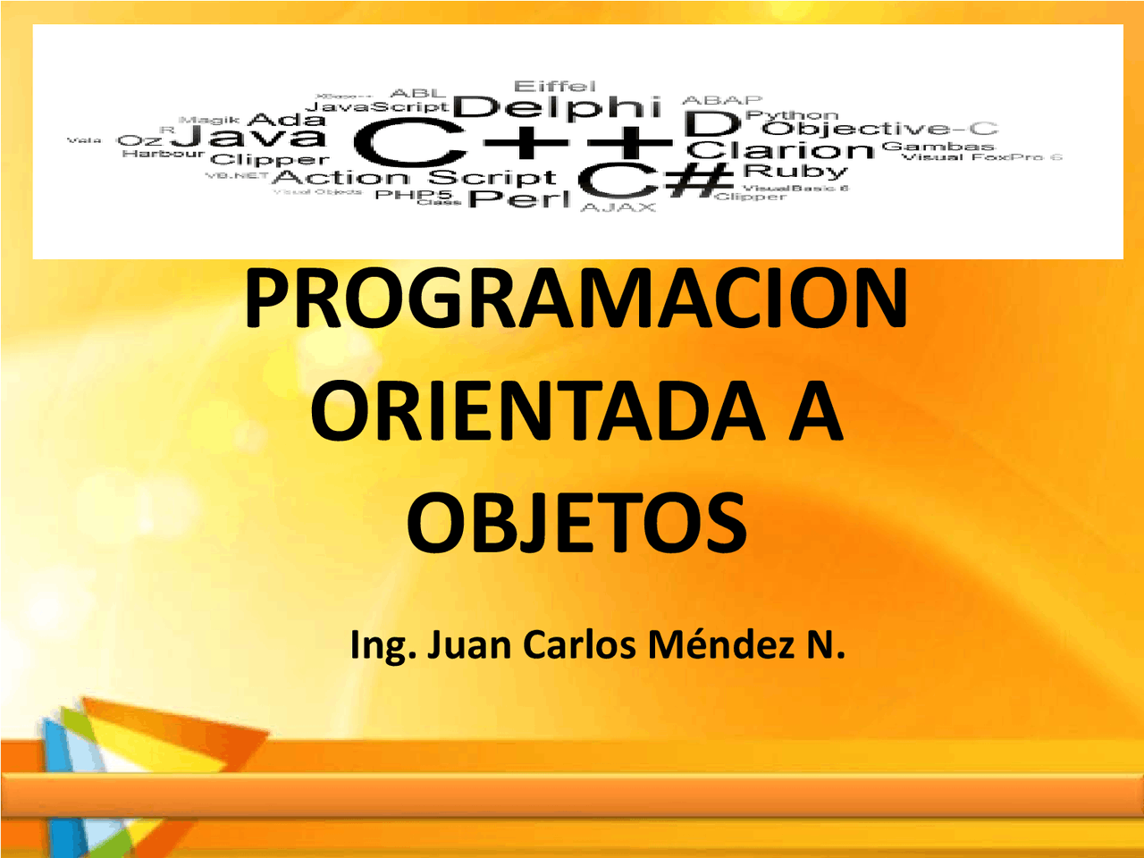 Progromacion Orientada a Objetos - Docsity