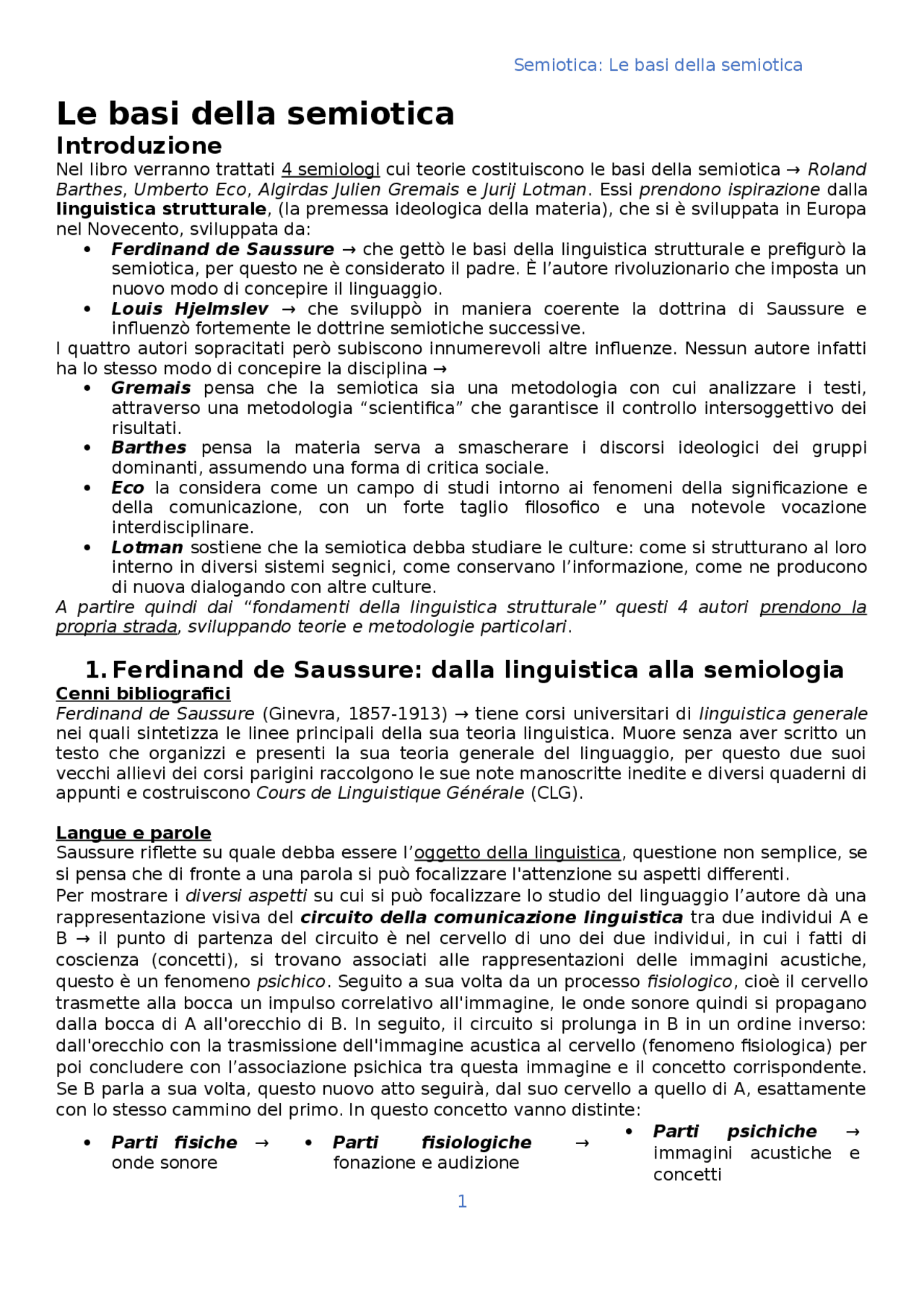 Dispensa Le Basi Della Semiotica Stefano Traini Docsity