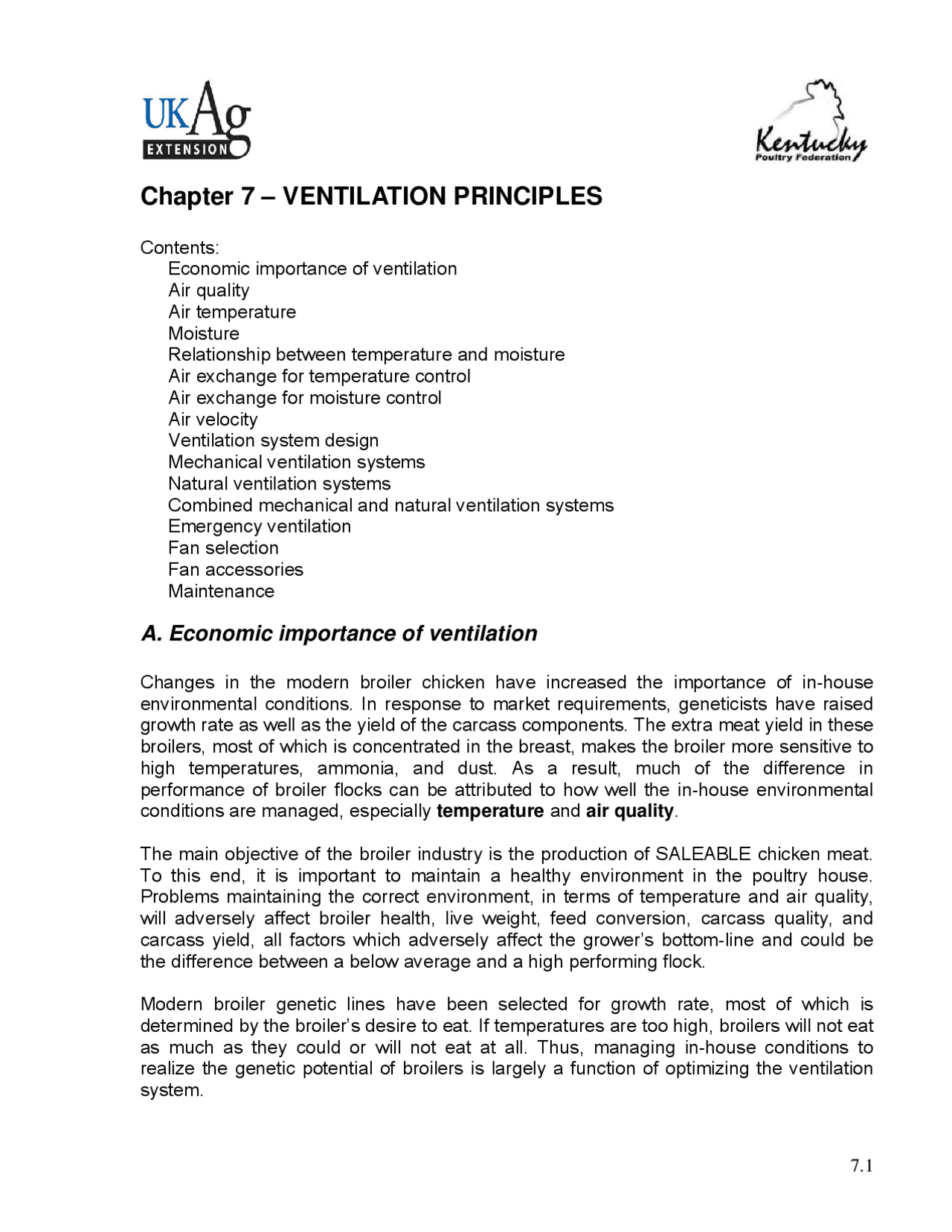 Ventilation principles and air quality - Docsity