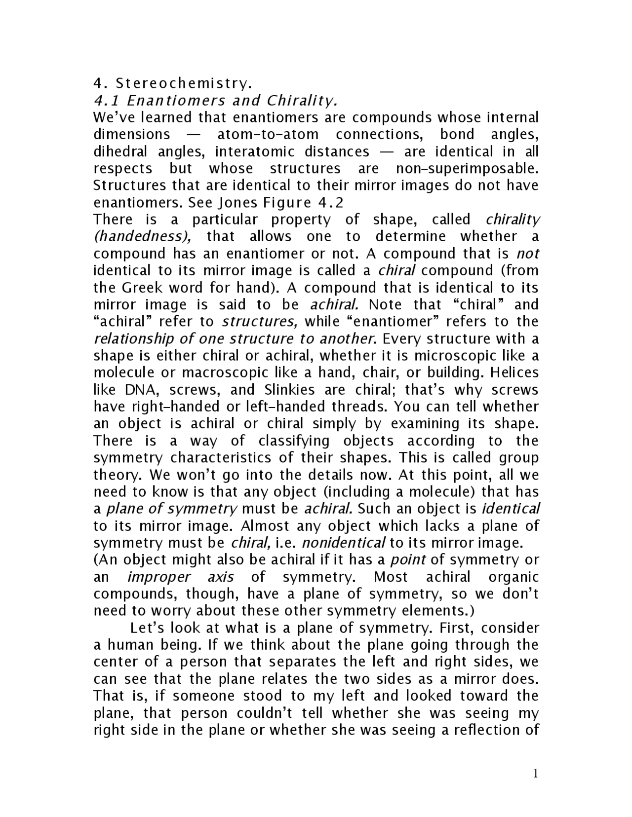 Understanding Chirality and Stereogenic Centers in Organic Compounds ...