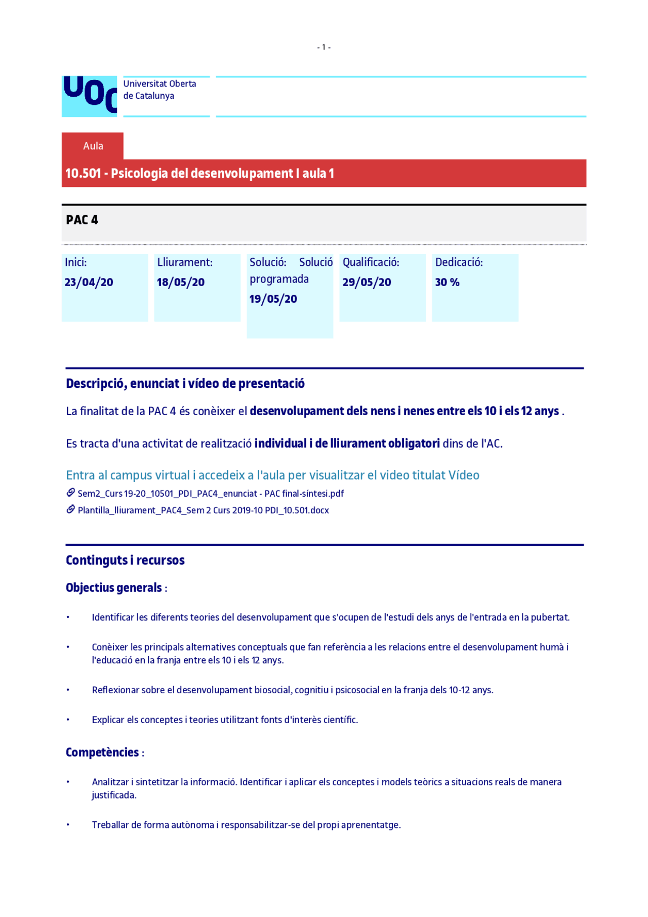 Psicologia Del Desenvolupament I Docsity