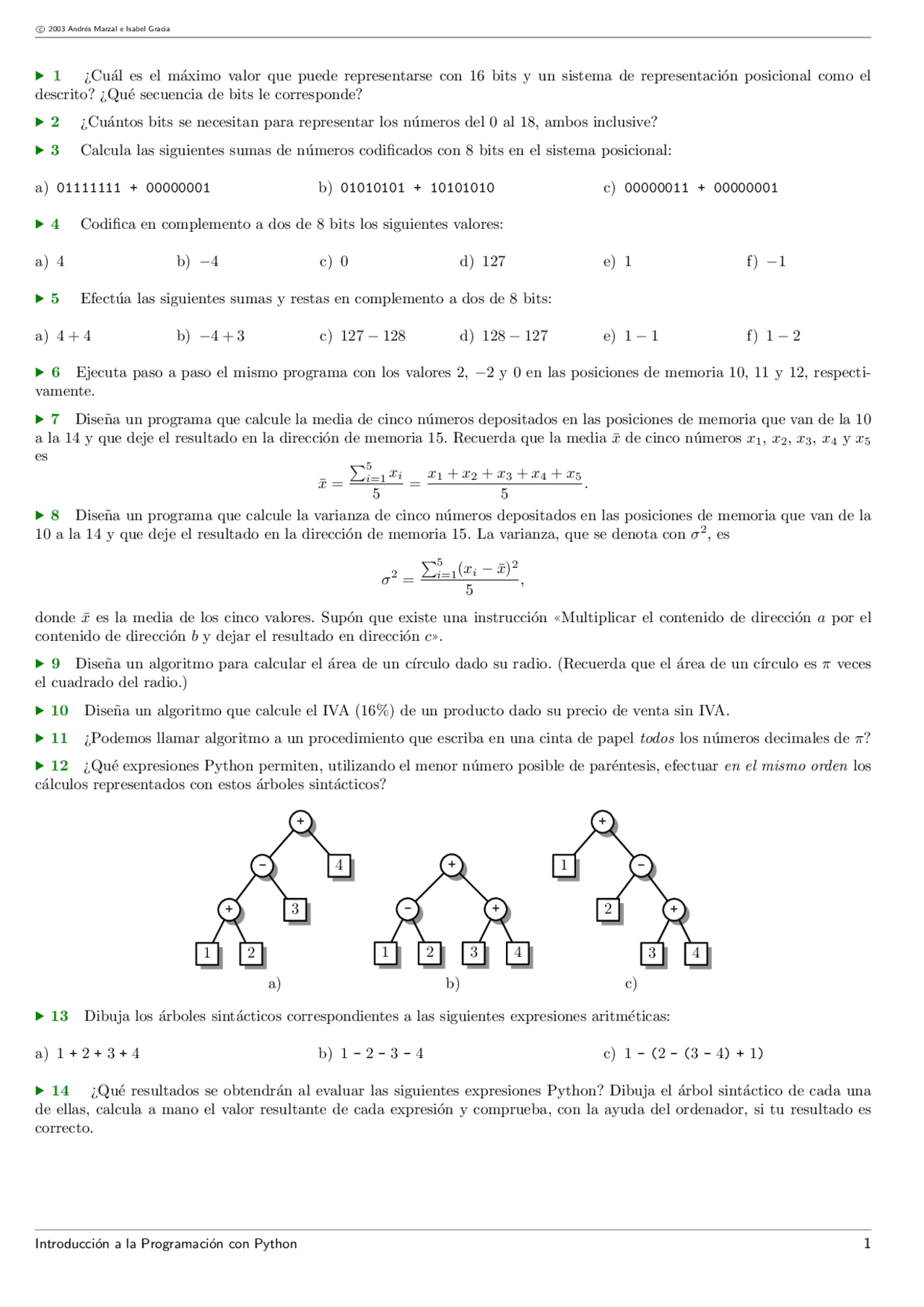 Ejercicios de Python | Ejercicios de Inteligencia Artificial | Docsity