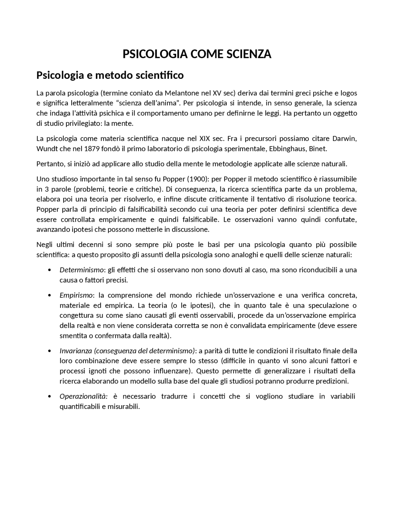 Metodologia Della Ricerca Docsity
