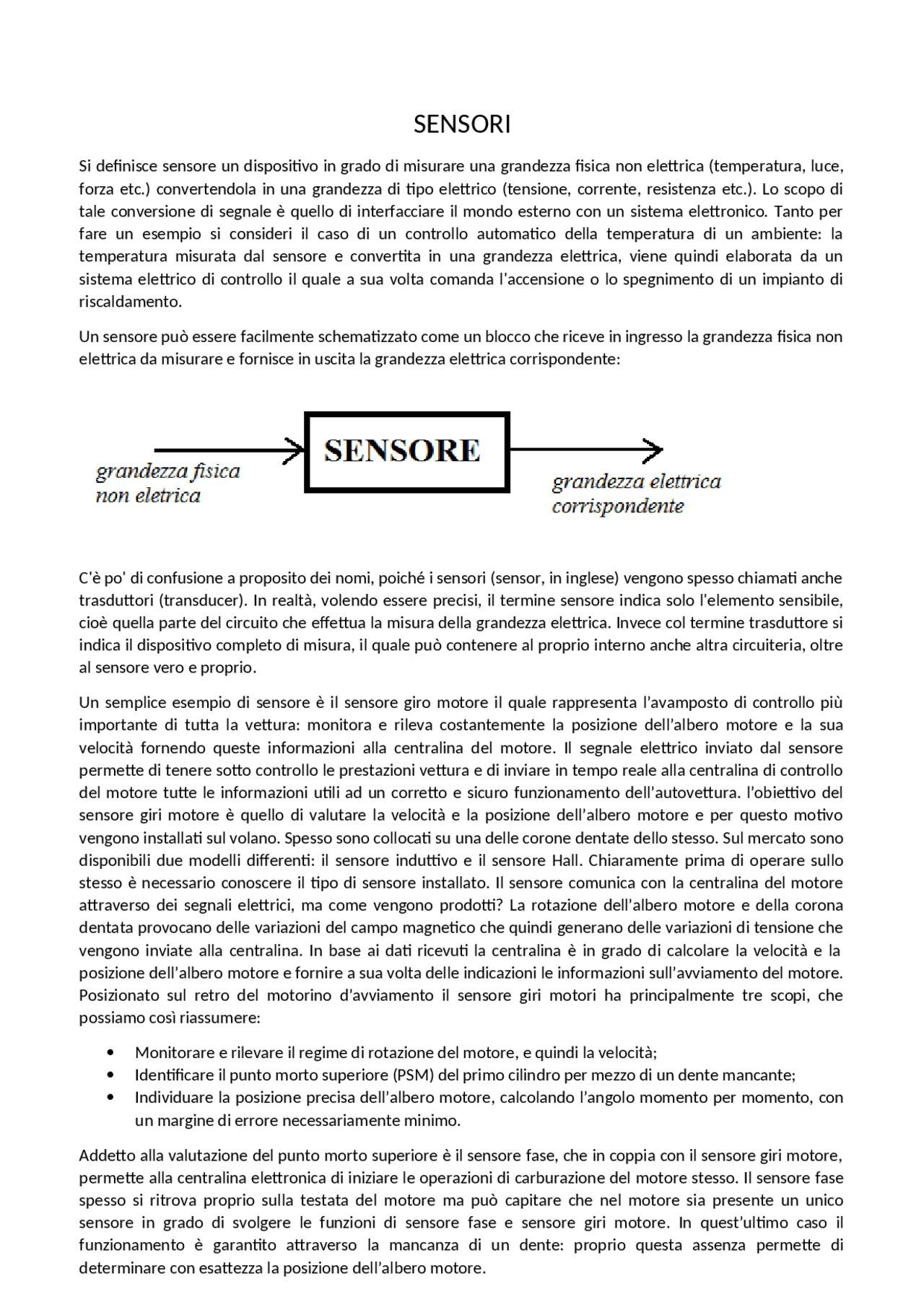 Sensori E Trasduttori Docsity