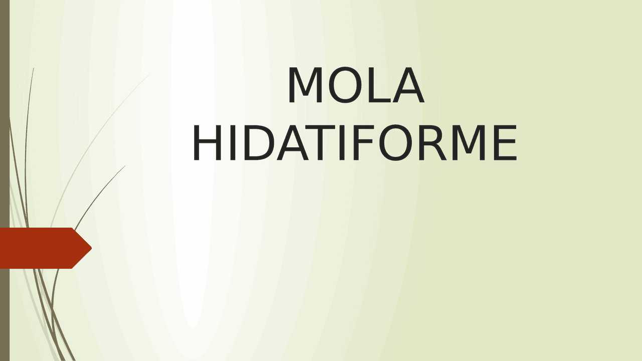 Mola Hidatiforme o Embarazo molar - Docsity