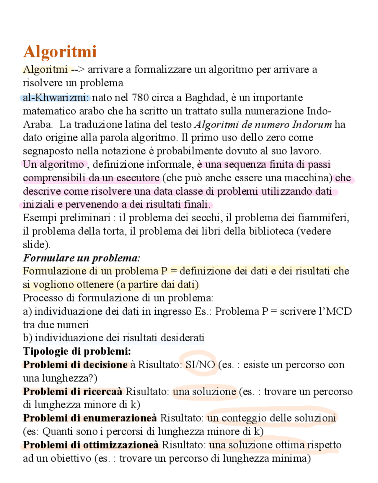 Appunti Fondamenti Di Informatica Docsity