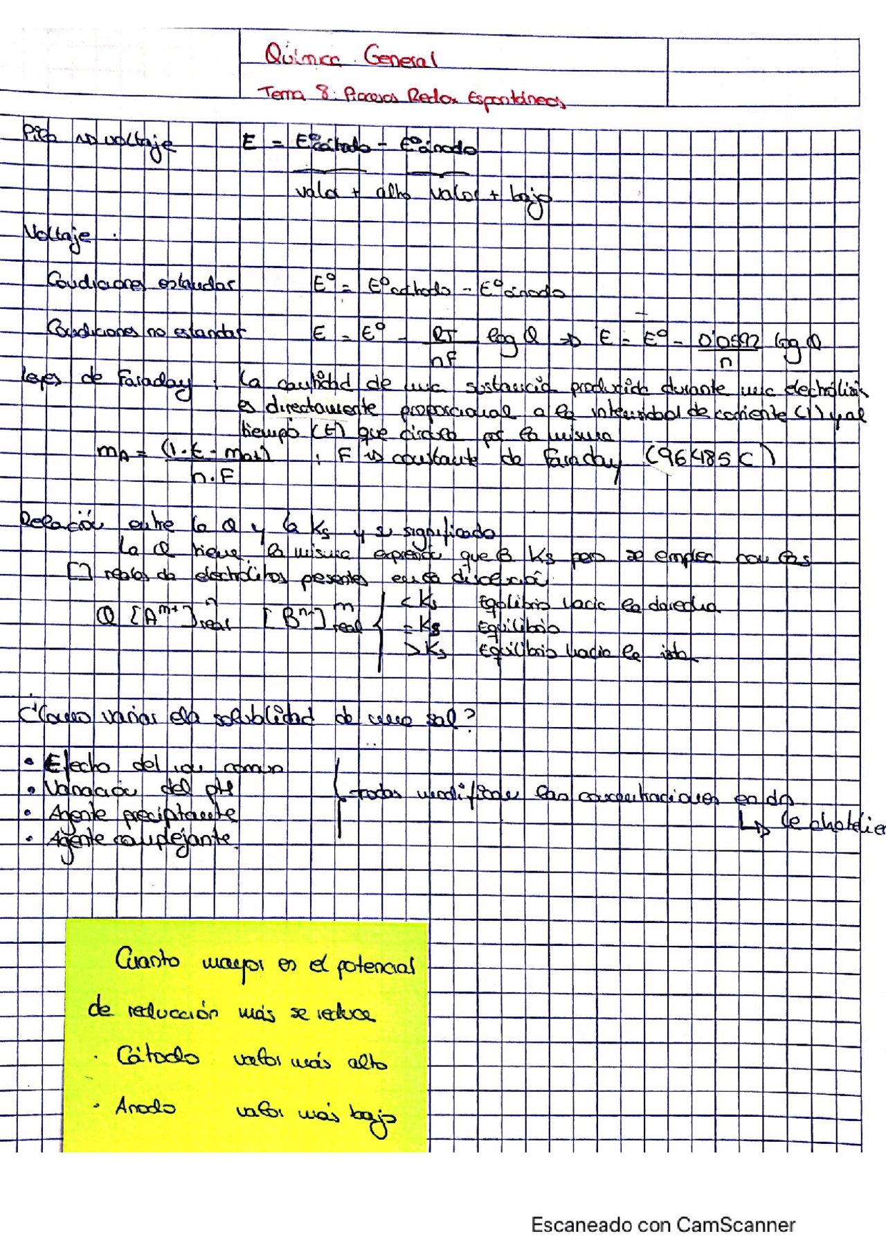 Apuntes Tema De Redox Docsity
