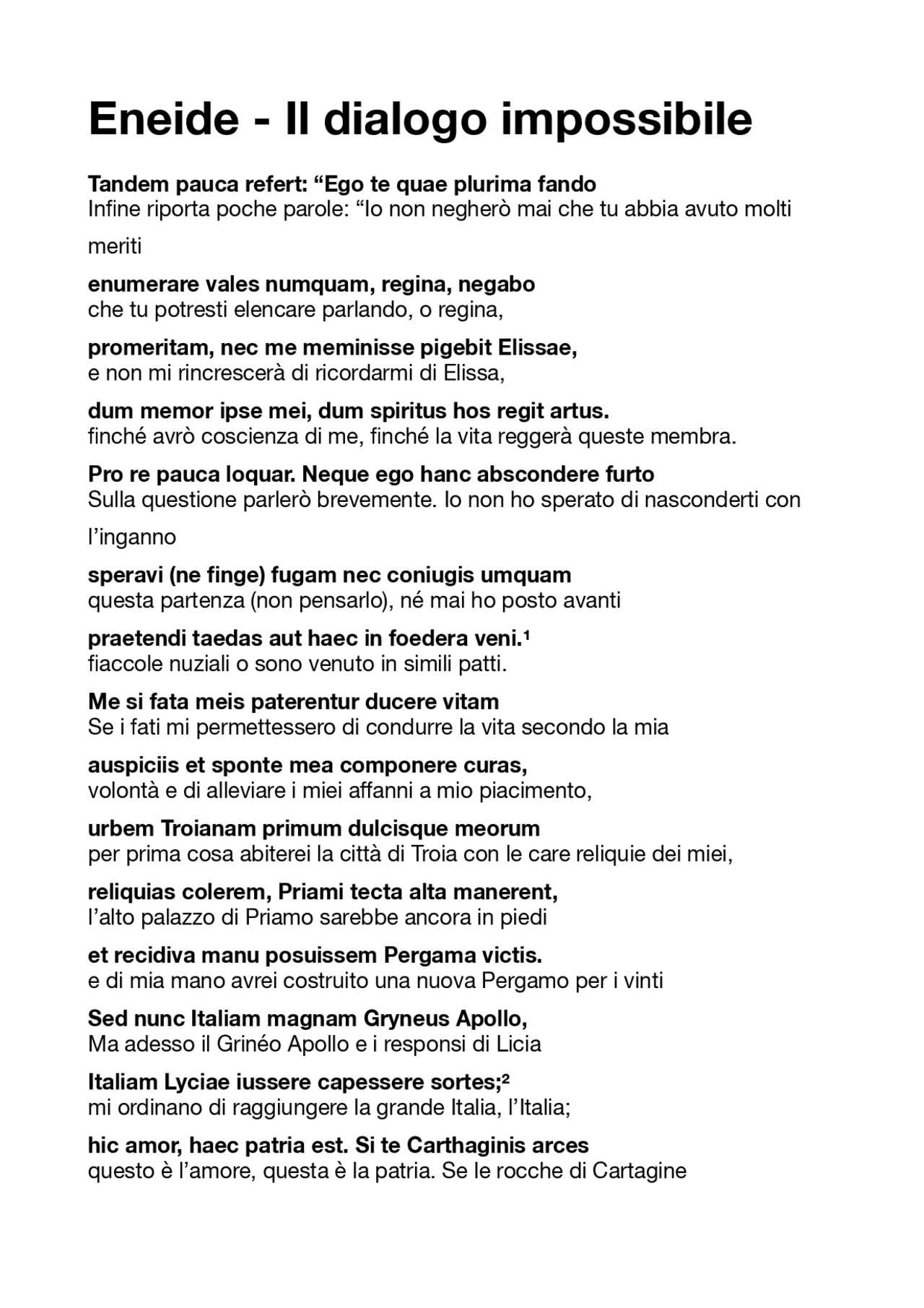 Il Dialogo Impossibile Docsity