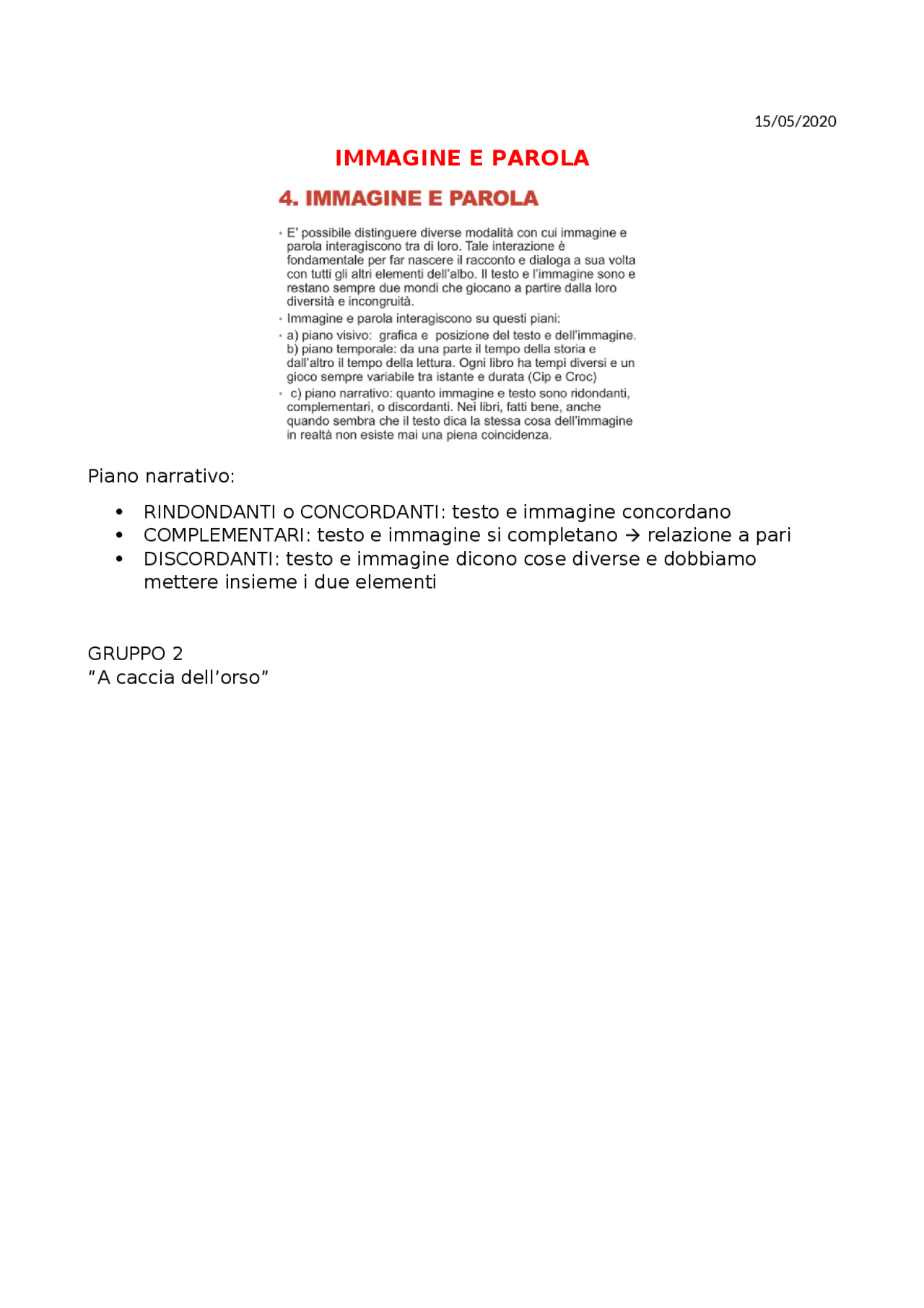 Laboratorio Letteratura Per Linfanzia Docsity