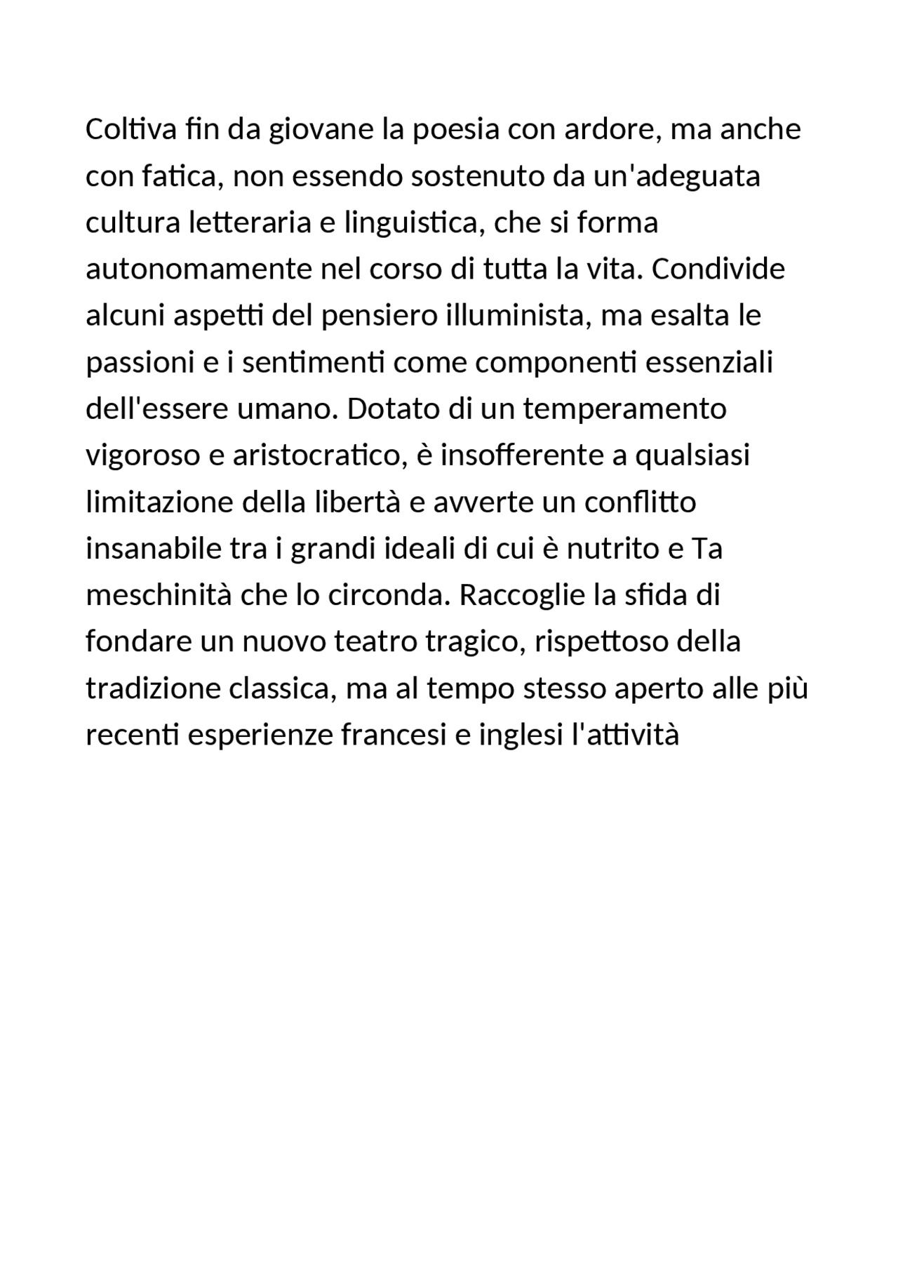Idee E Personalità Alfieri Docsity