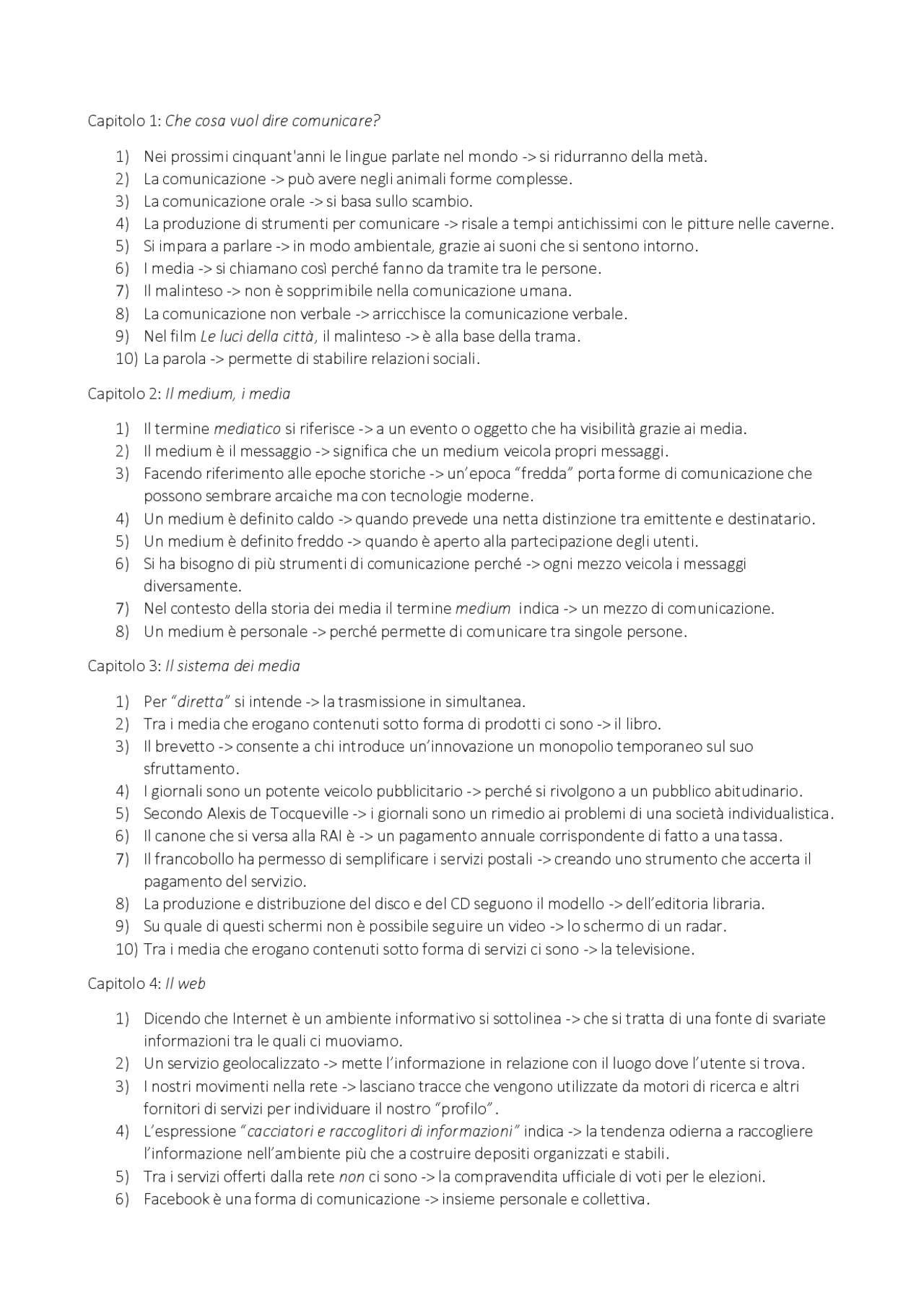 Domande E Risposte Media E Comunicazione Docsity