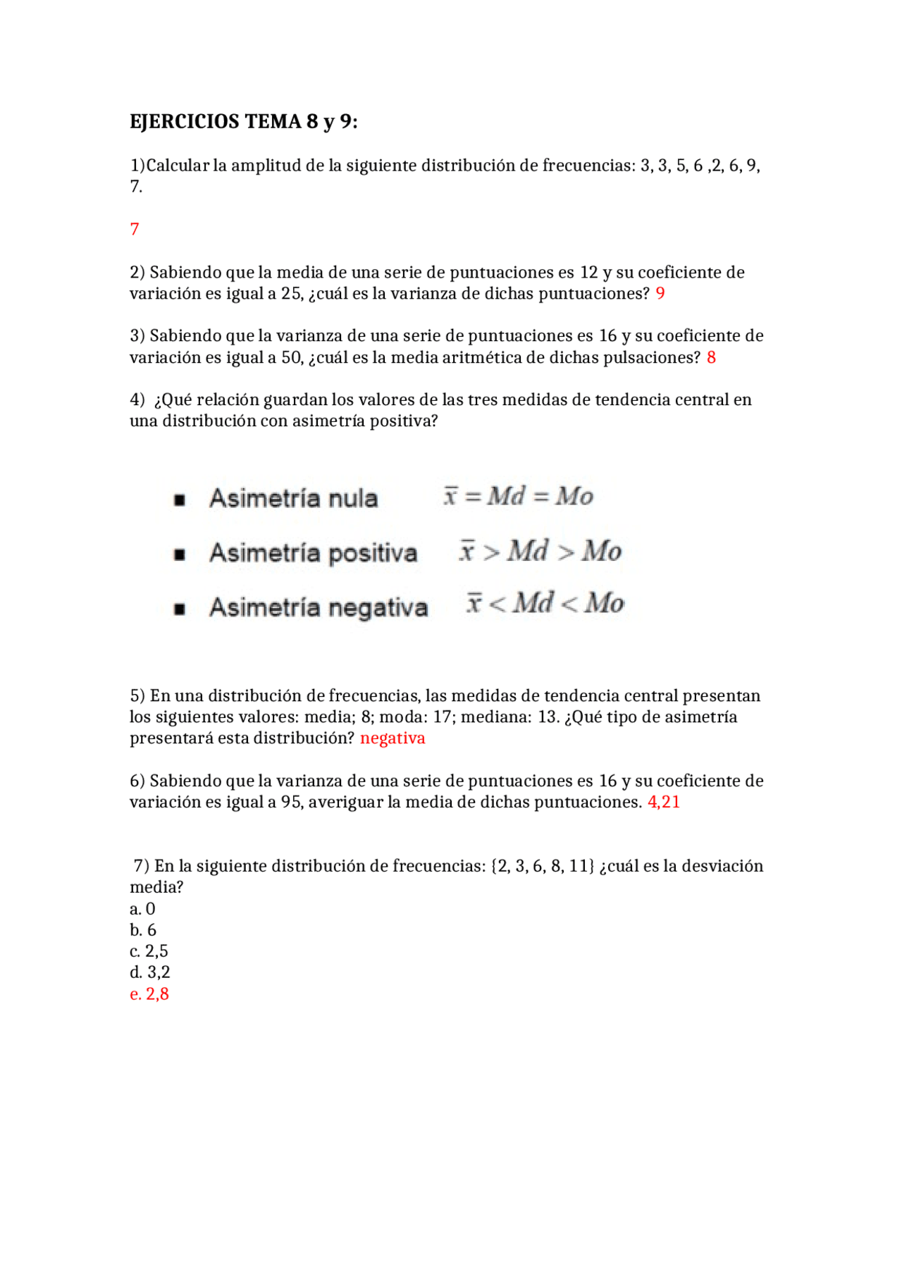 Ejercicios De Bioestadistica Con Soluciones Esercizi Di Biostatistica