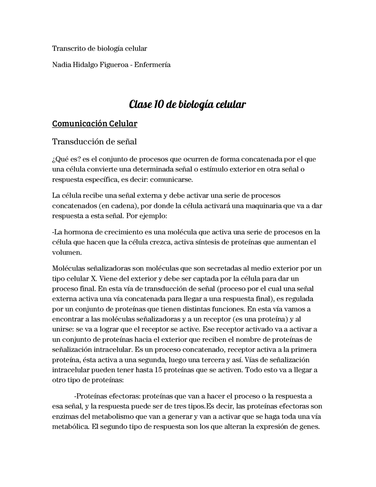 Biología Celular Proteína G Y Comunicación Celular Notes De Biologie