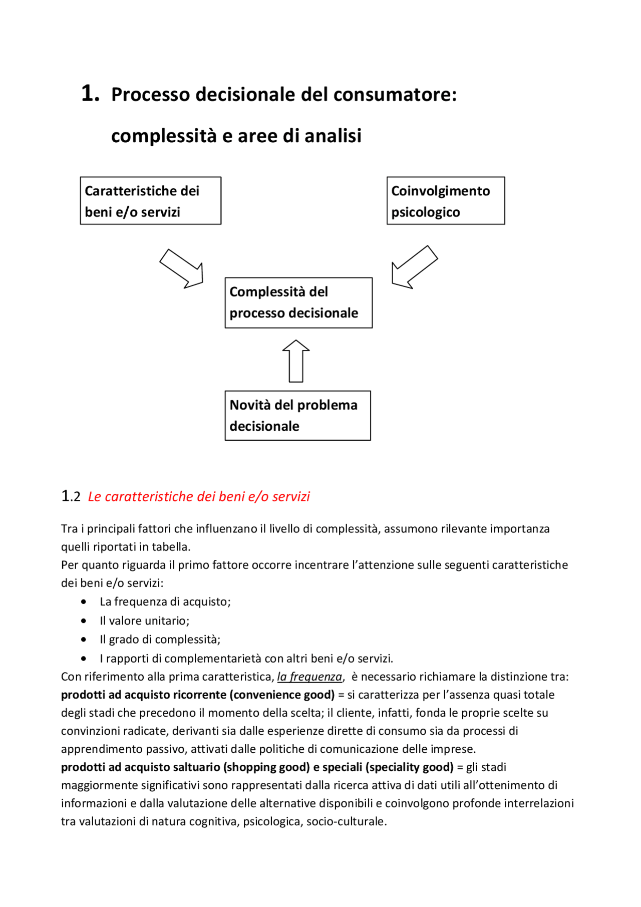 Processo decisionale del consumatore - Docsity