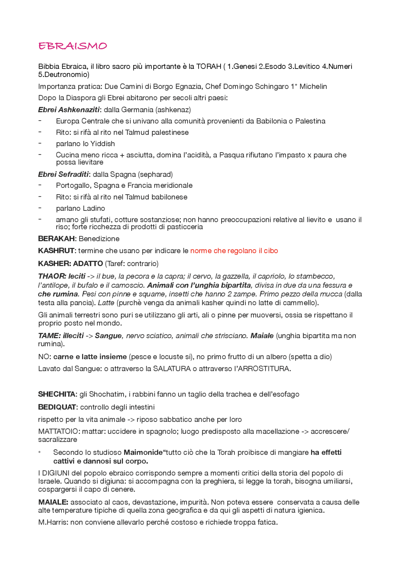 Antropologia Del Cibo Le Religioni Docsity