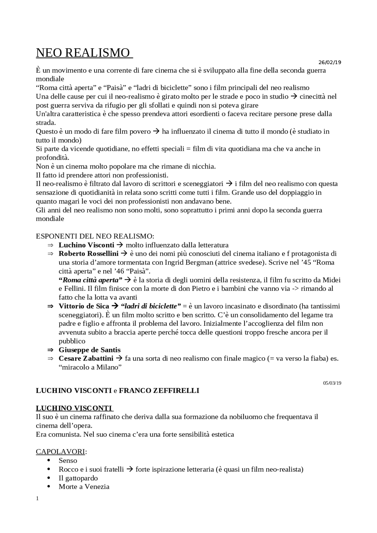Storia E Linguaggi Del Cinema Internazionale 2° Modulo Docsity