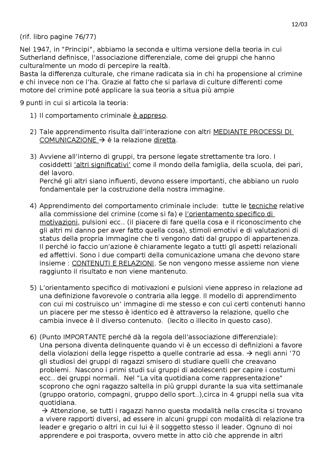 Appunti Di Sociologia Della Devianza Docsity