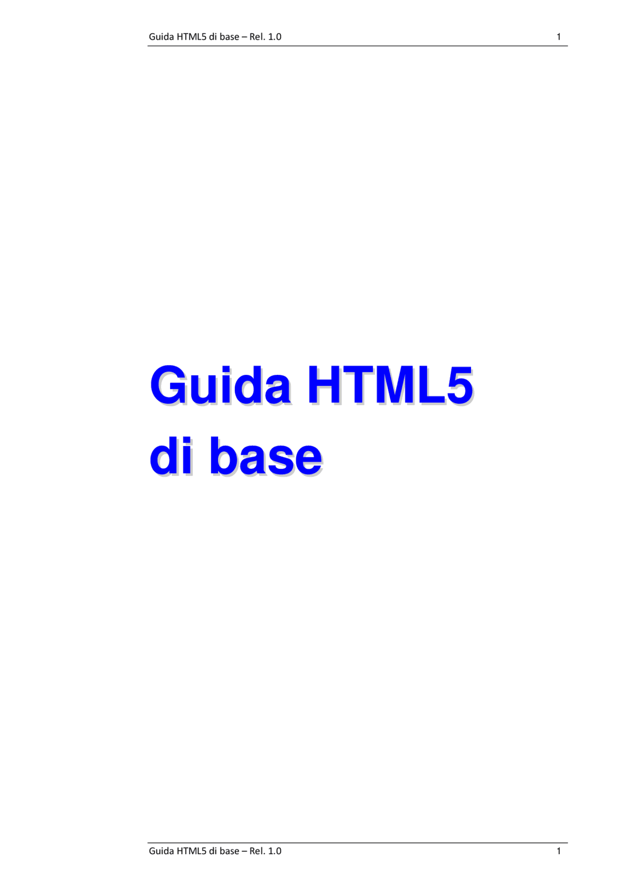 Guida Completa per html5 - Docsity