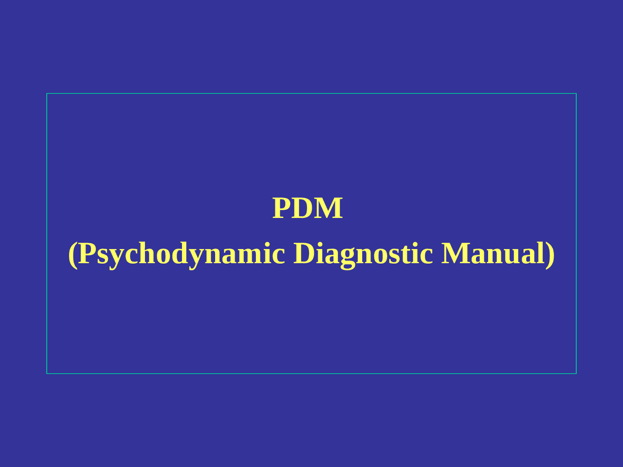 Manuale Pdm Ed I Maggiori Disturbi Trattati Docsity