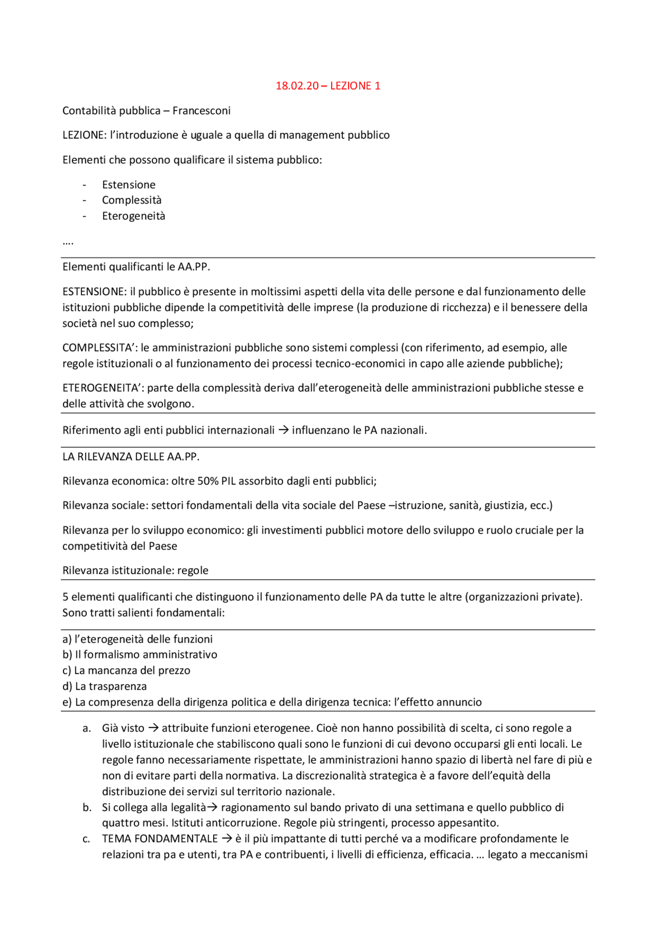 Contabilità Pubblica Docsity
