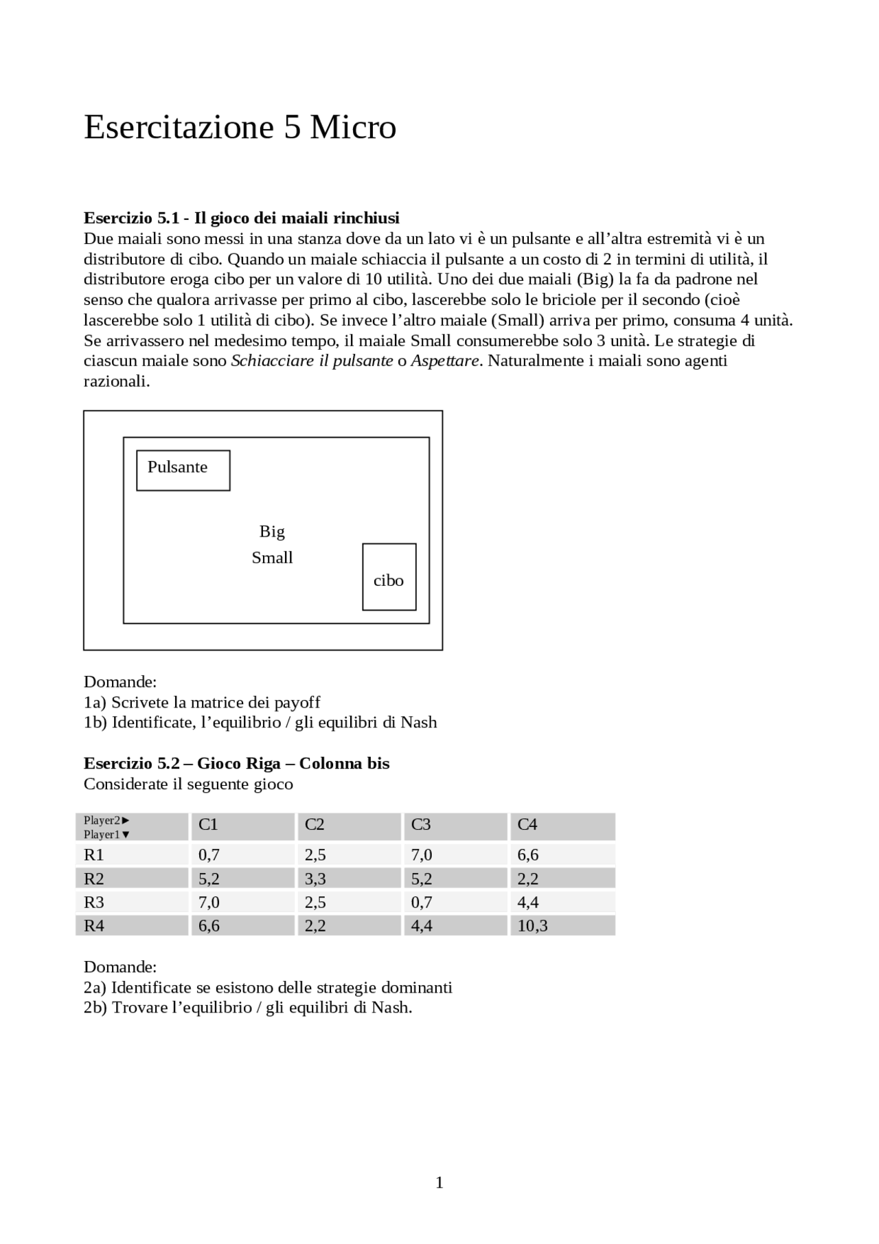 Esercizi Di Macroeconomia Docsity