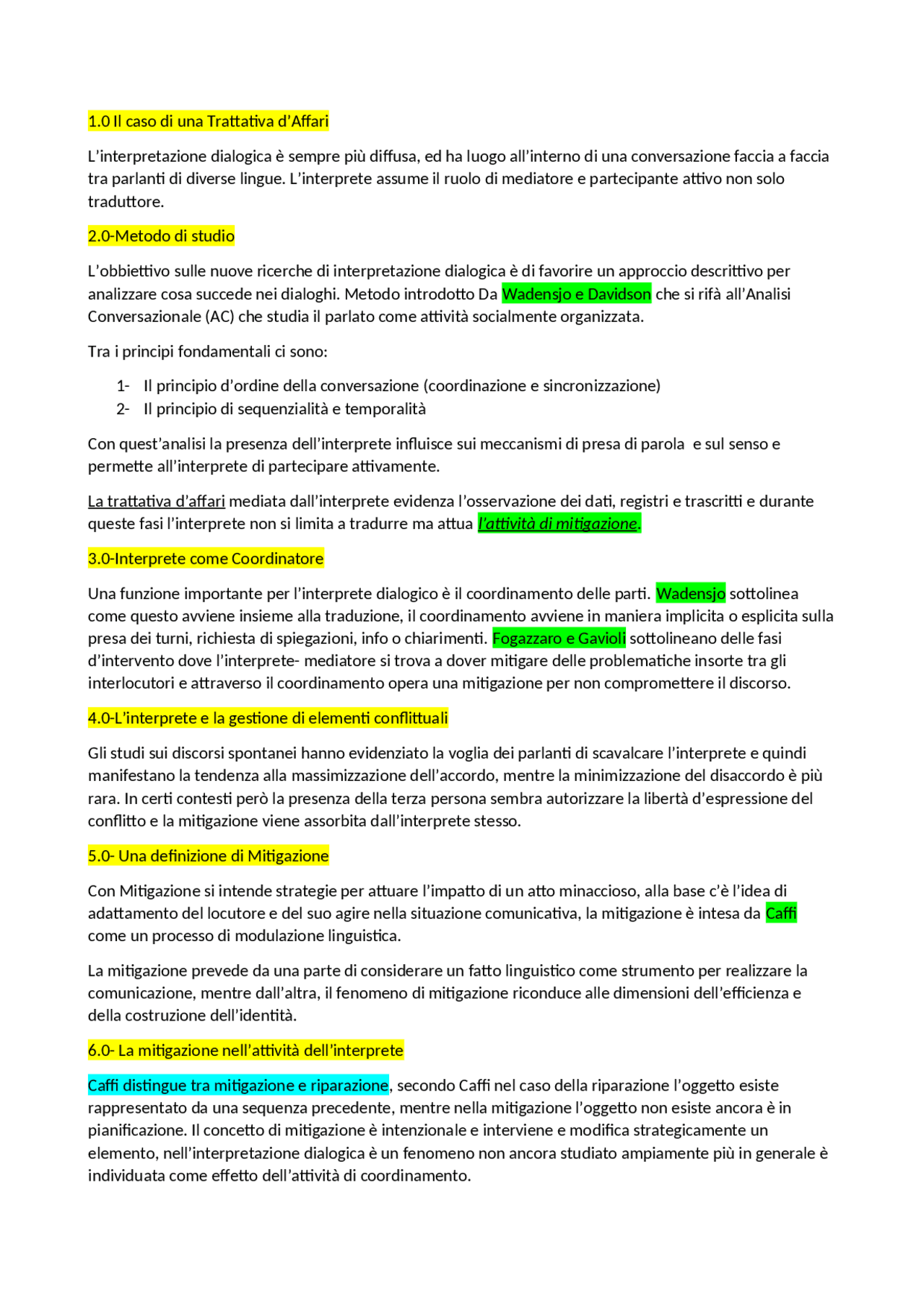 Riassunti Testo Merlino Docsity