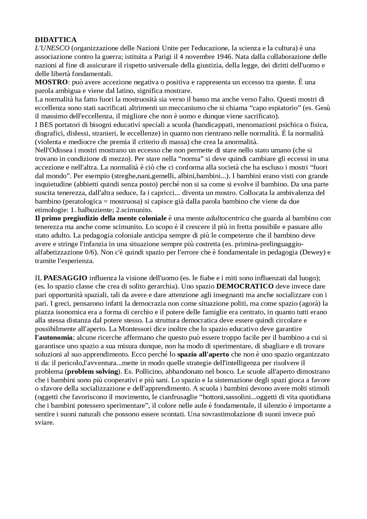 Appunti Di Didattica Generale Docsity