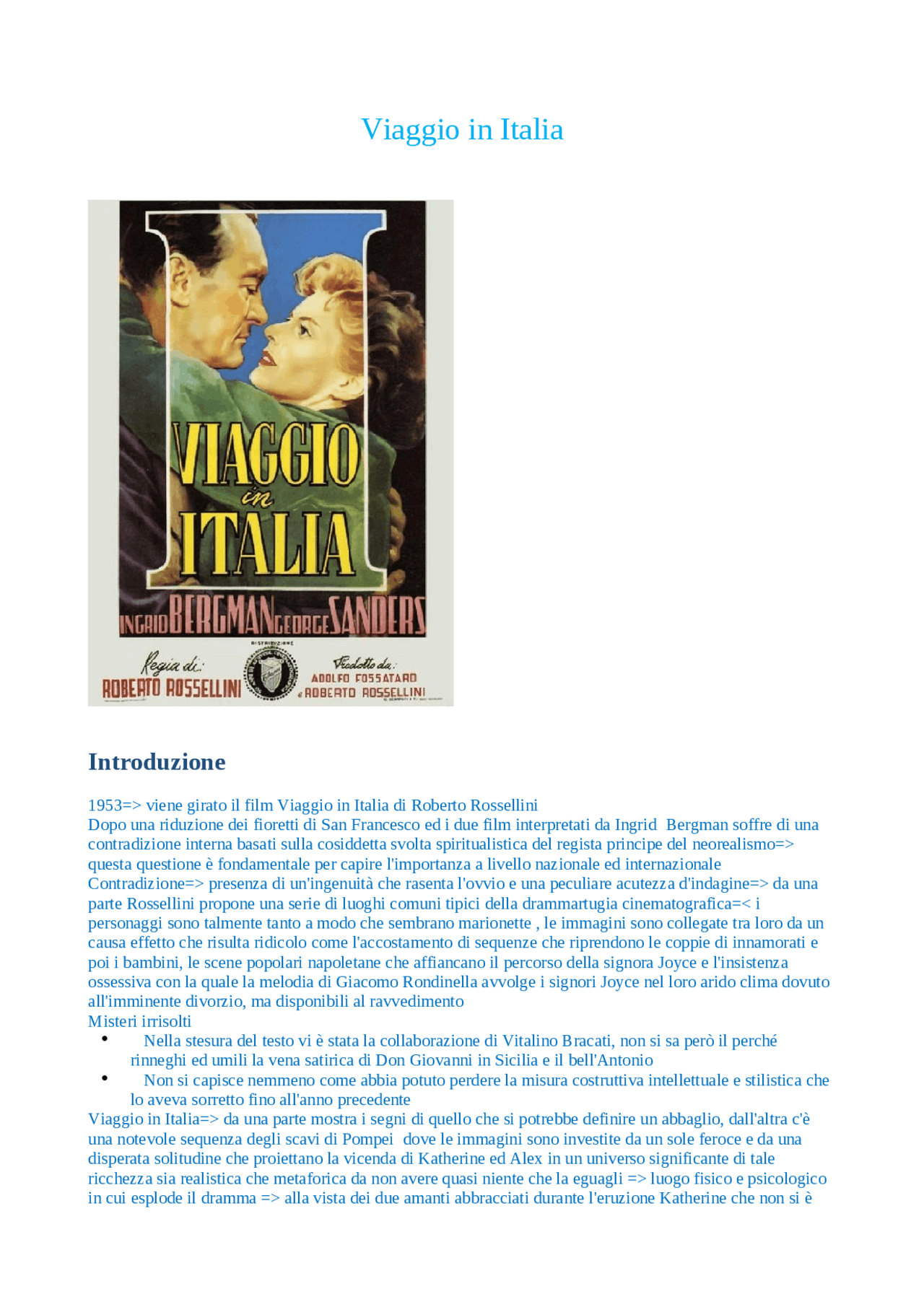 Storia E Critica Del Cinema Docsity