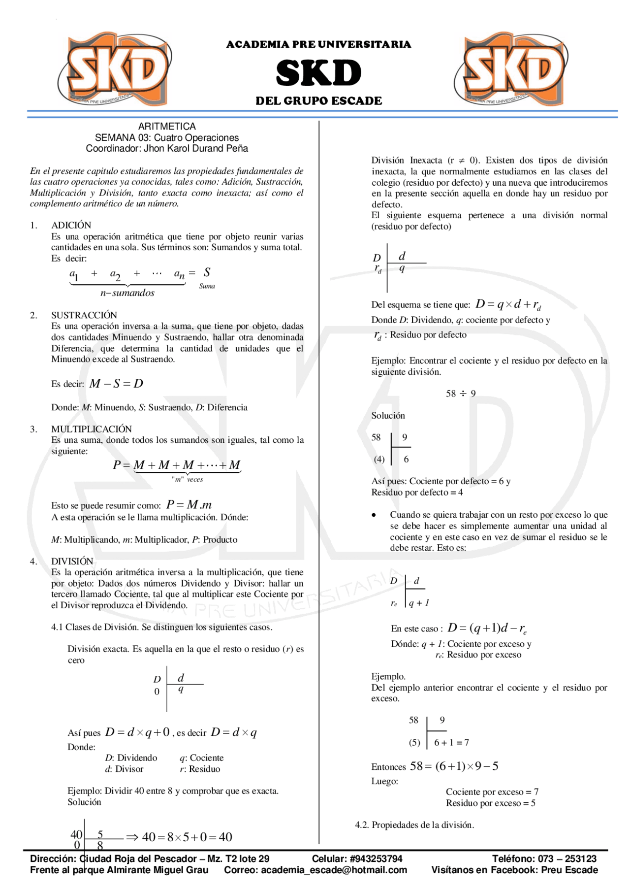 Ejercicios De Productos Notables Docsity